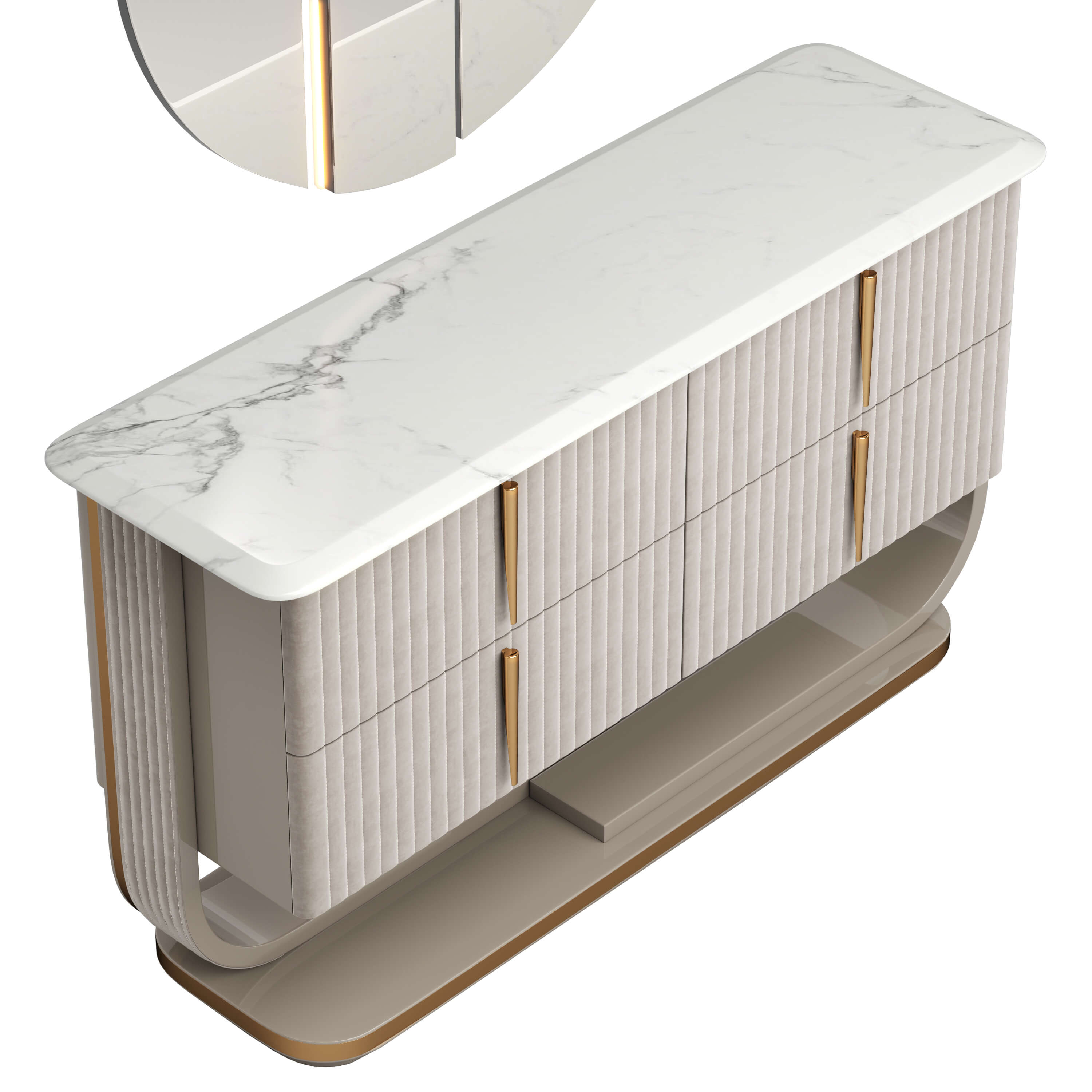 Saber Jewels Crystal Chest of Drawers - 3D Model by kinetokor