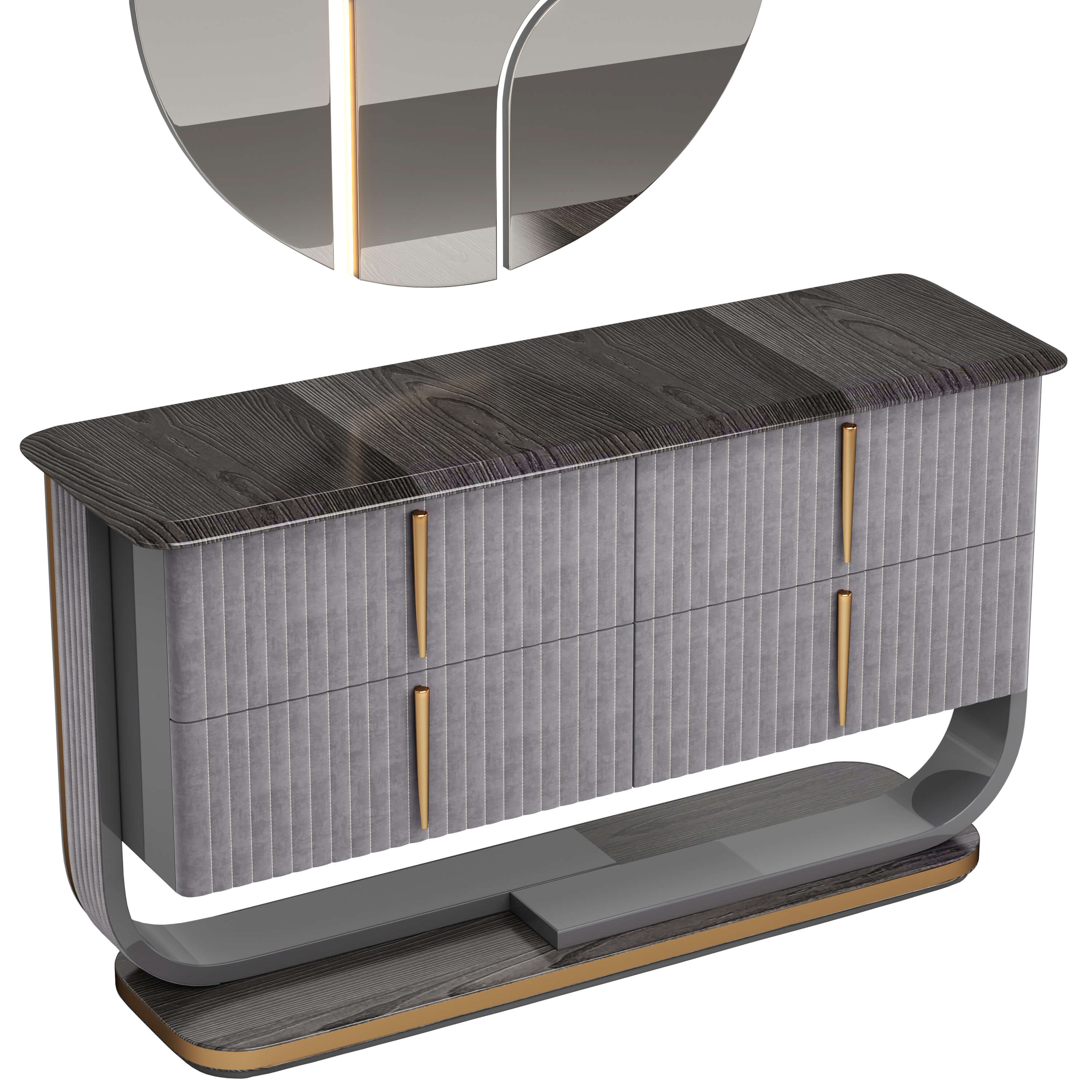 Saber Jewels Crystal Chest of Drawers - 3D Model by kinetokor