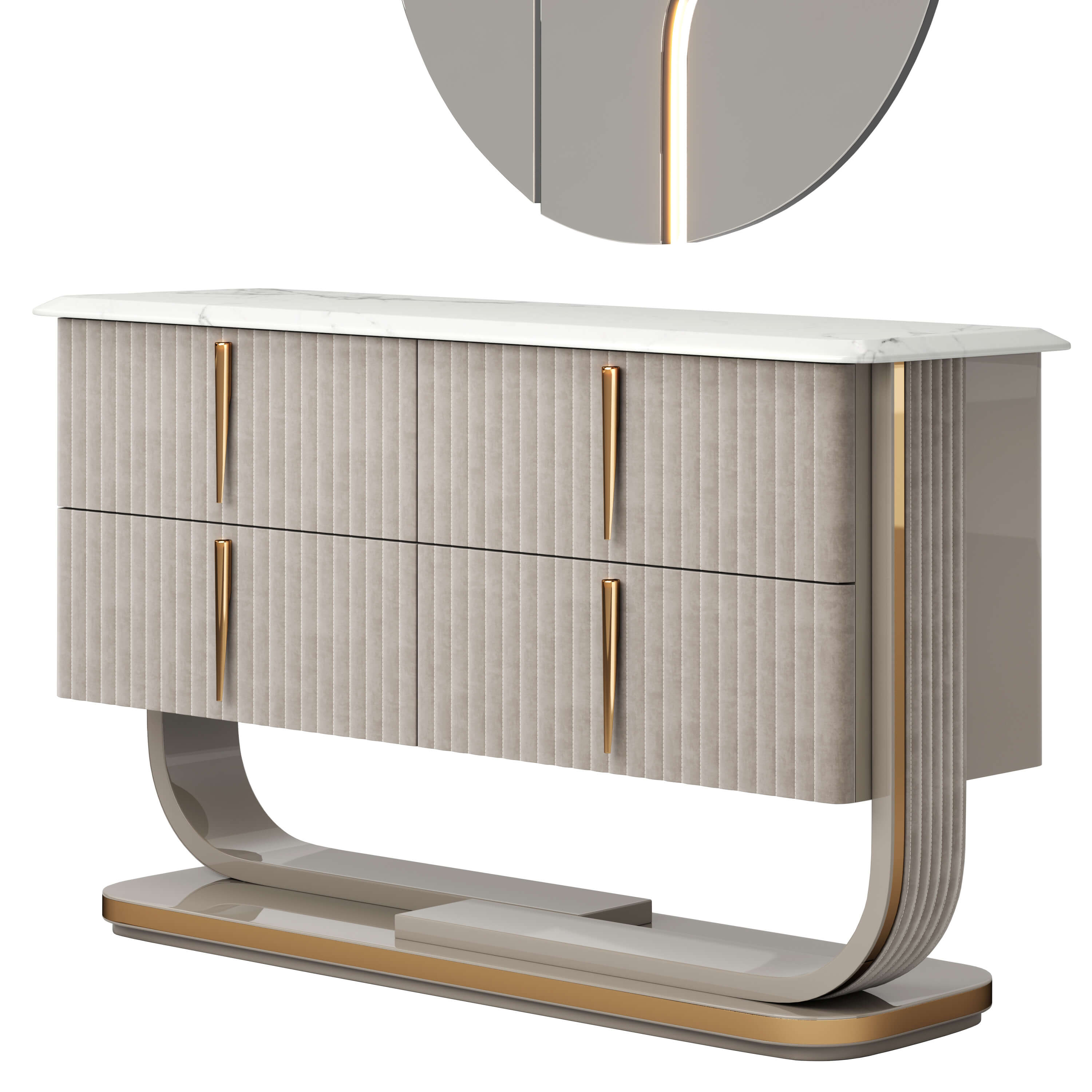 Saber Jewels Crystal Chest of Drawers - 3D Model by kinetokor