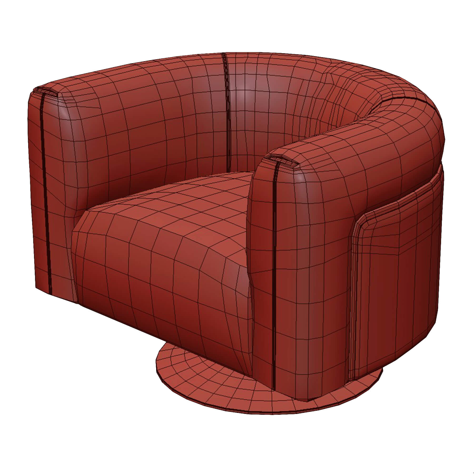 Turri Soul Armchair - 3D Model by kinetokor
