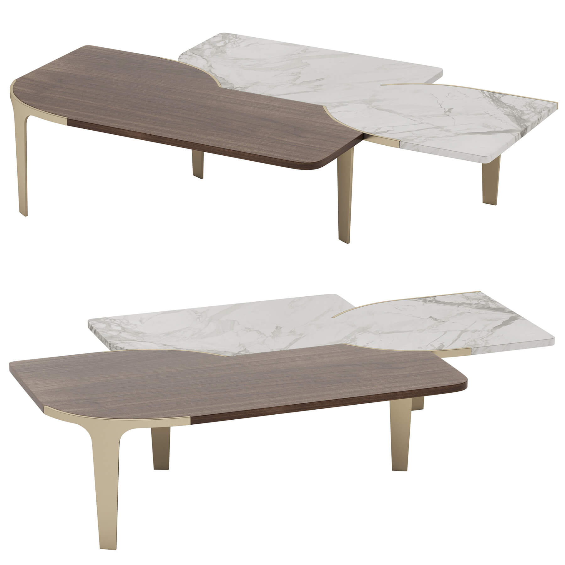 Turri Soul Coffee Tables - 3D Model by kinetokor