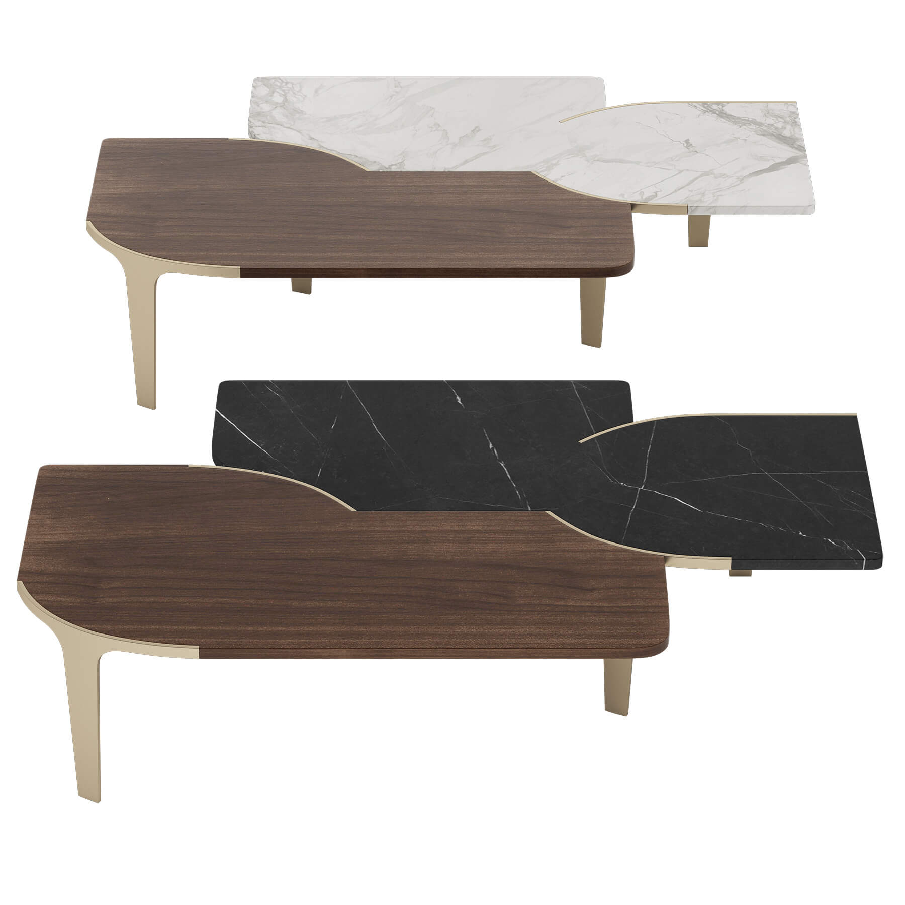 Turri Soul Coffee Tables - 3D Model by kinetokor