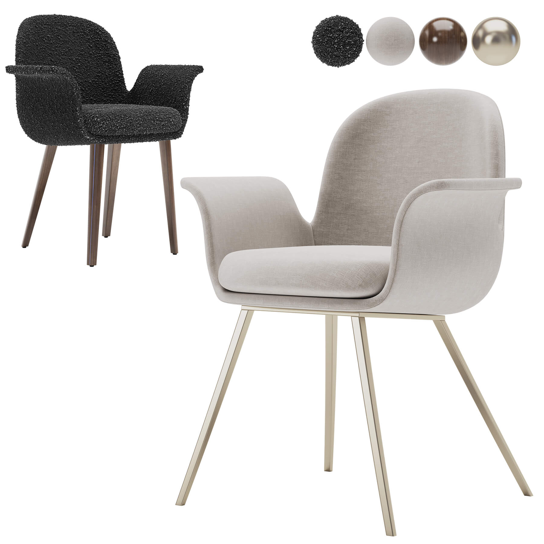 Turri Soul Dining Chair - 3D Model by kinetokor