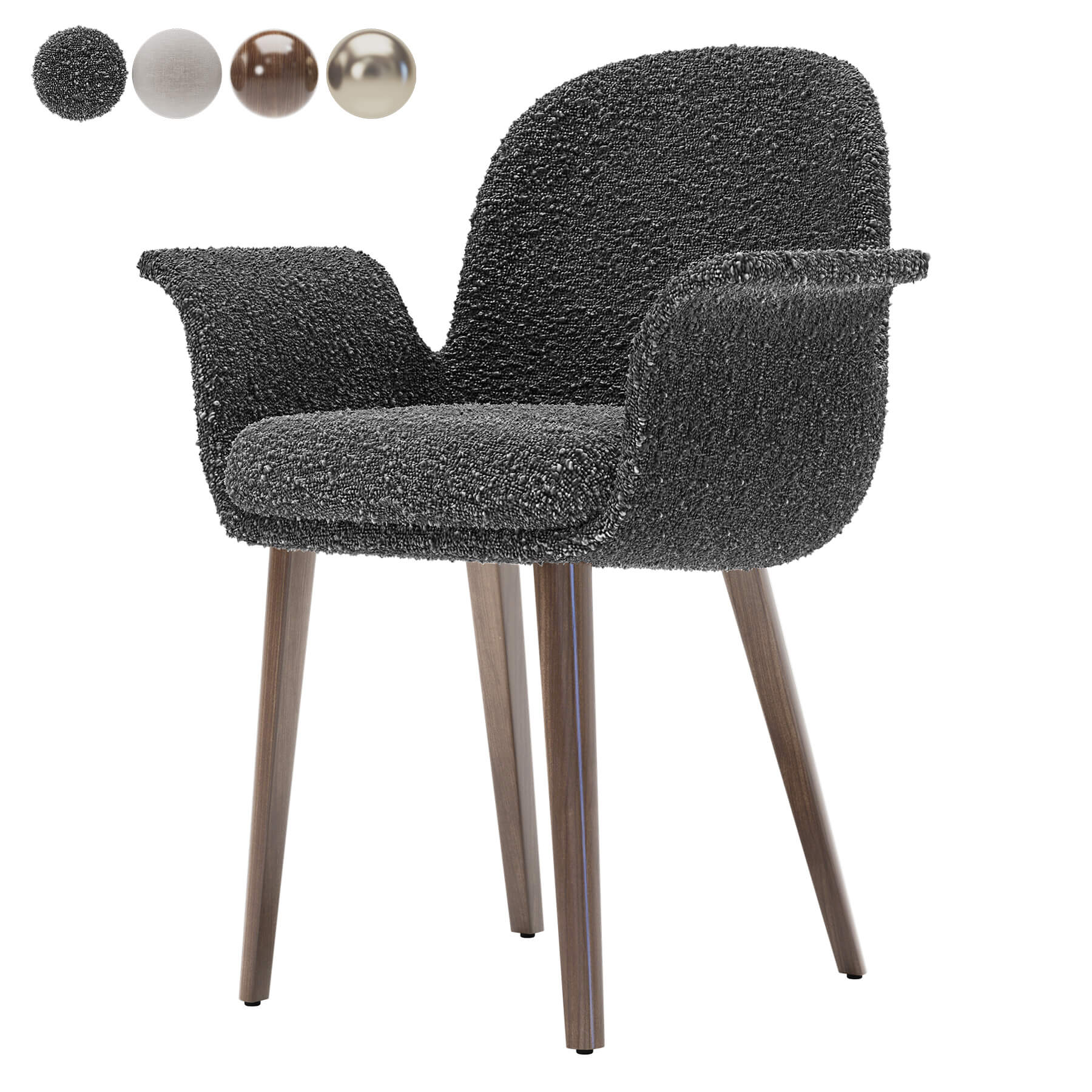 Turri Soul Dining Chair - 3D Model by kinetokor