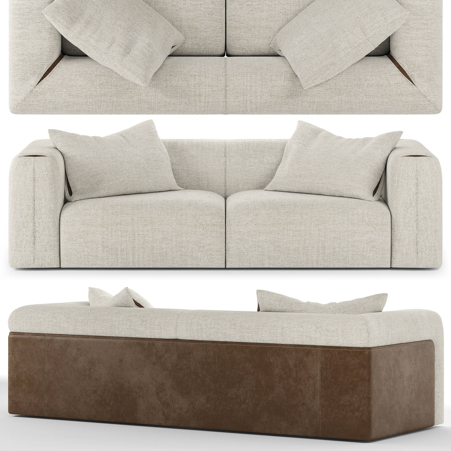 Turri Soul Sofa - 3D Model by kinetokor