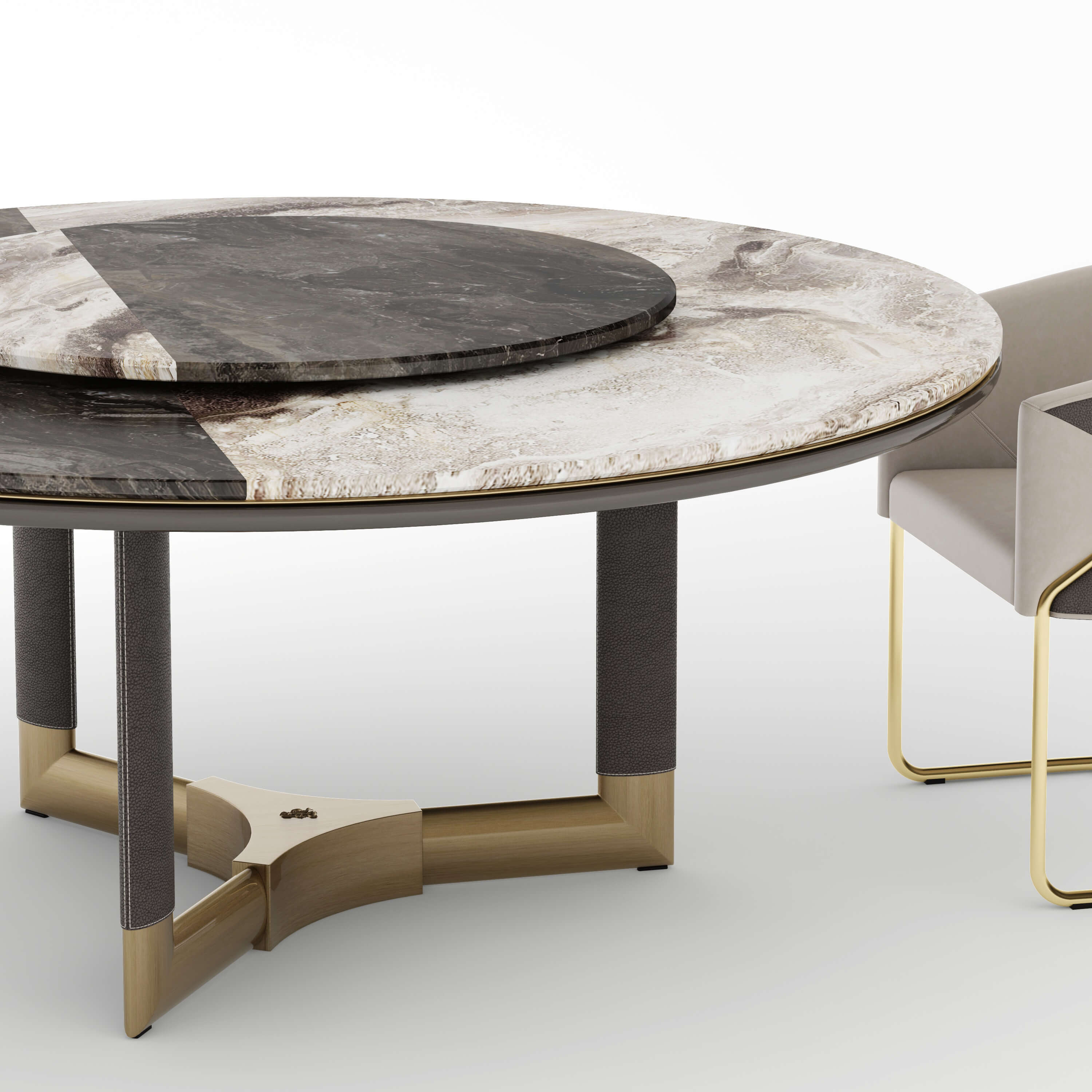 Visionnaire Morgan-Bonnie Starlight Dining Set 3D Model by kinetokor