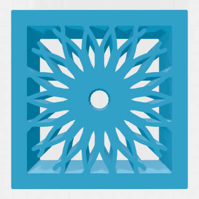 Breeze Block N351 - 3D Model by kingkayush