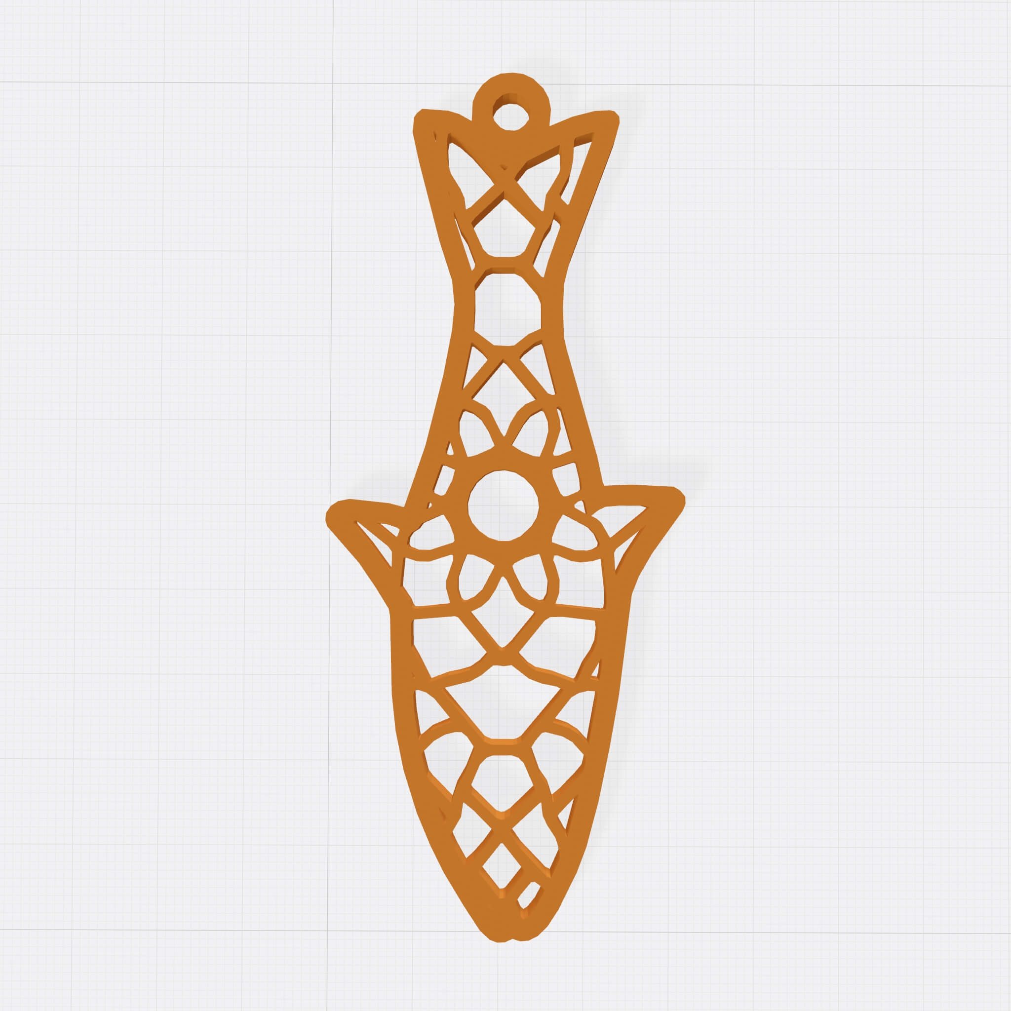 Filigree Fish Pendant R85 - 3D Model by kingkayush