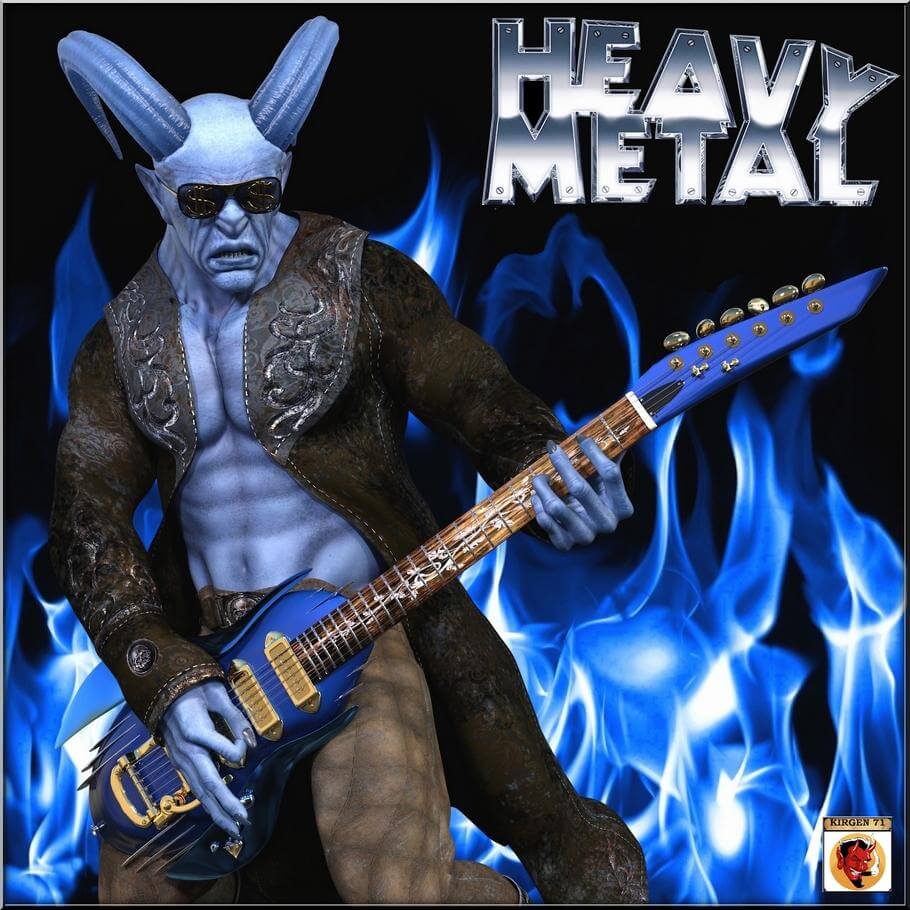 Heavy Metal 3D Render, Digital Art by kirgen71