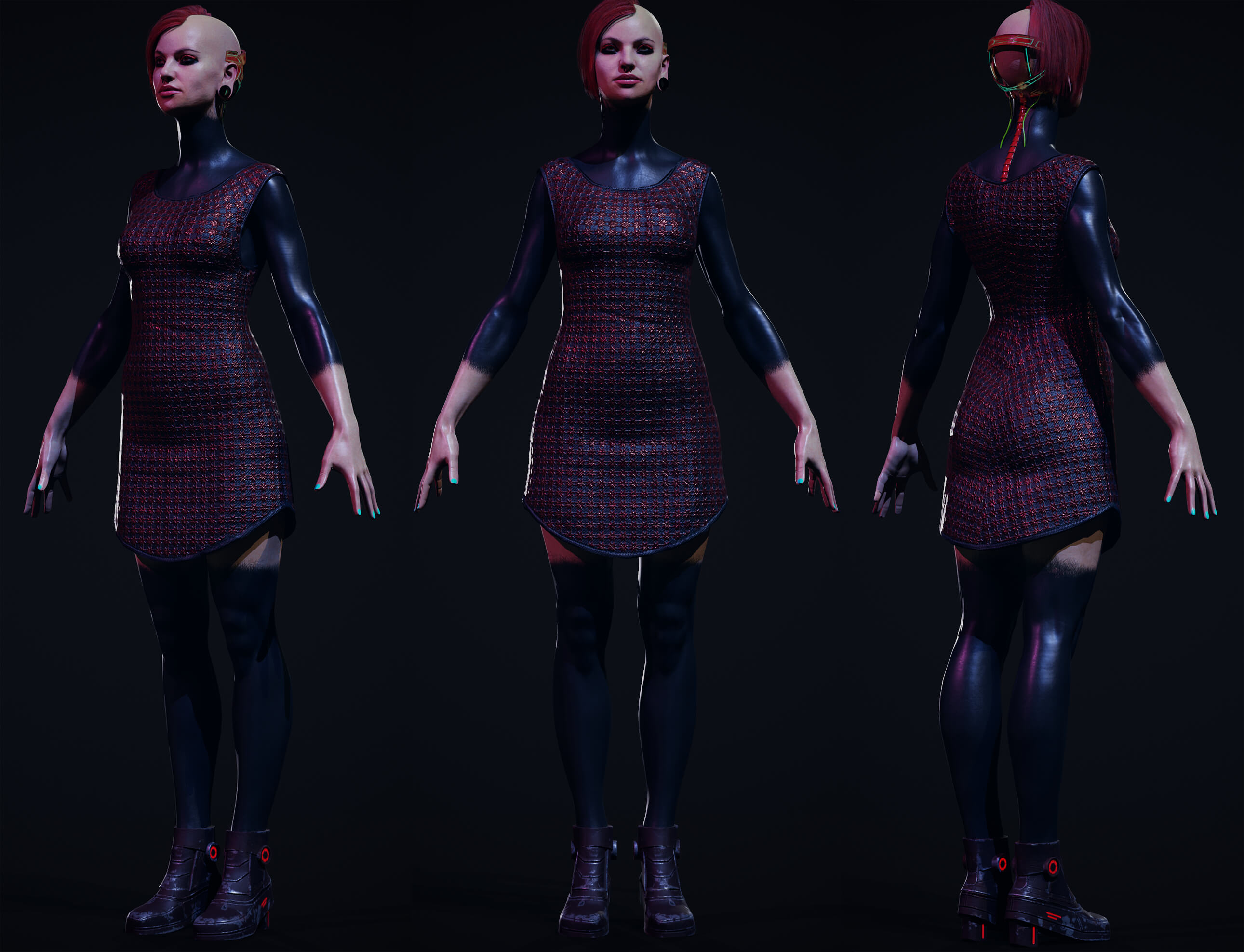 Cyber Cultist V2 - 3D Model by KirTheGreat