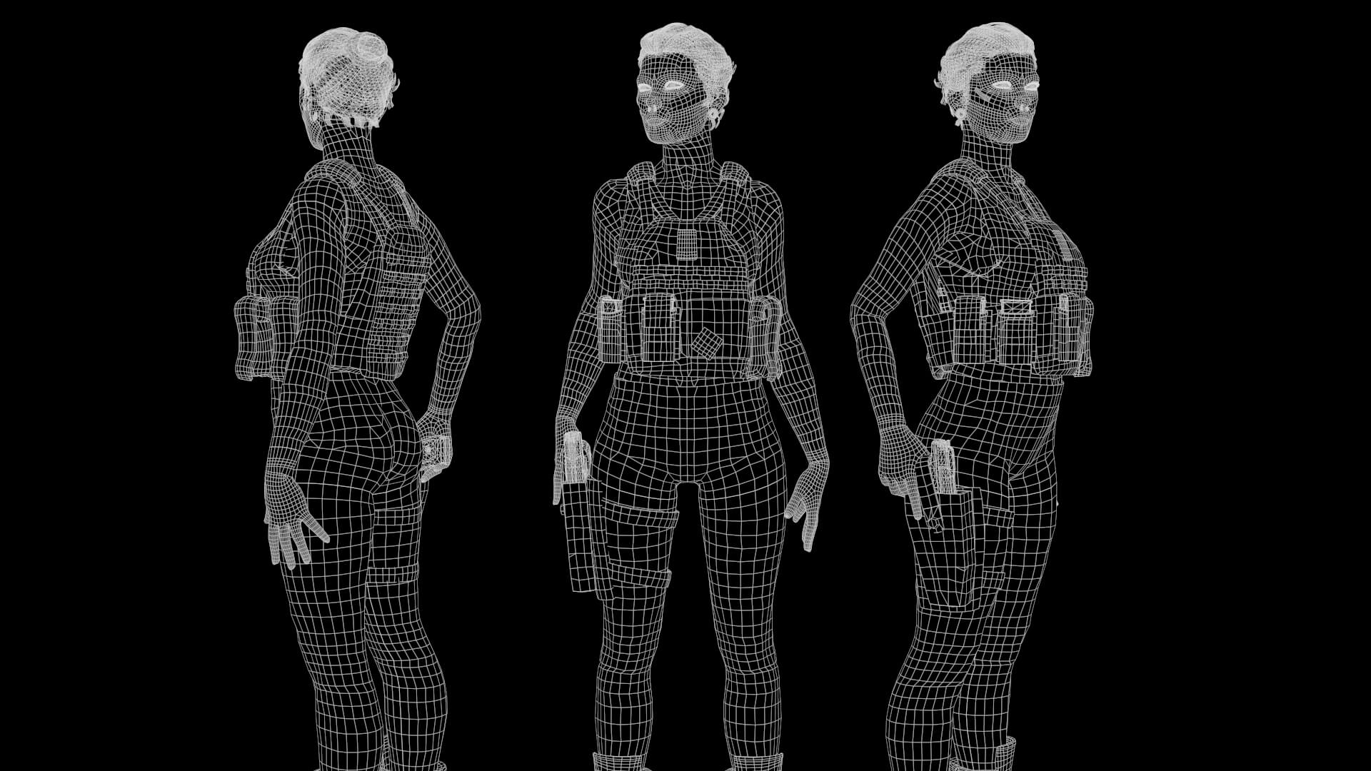 Cyberpunk Mercenary - 3D Model by KirTheGreat