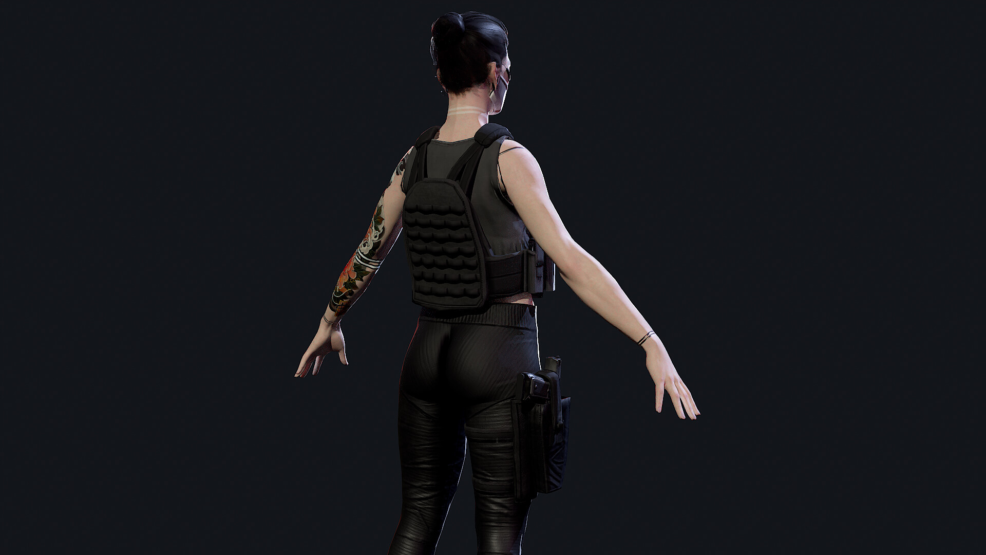 Cyberpunk Mercenary - 3D Model by KirTheGreat