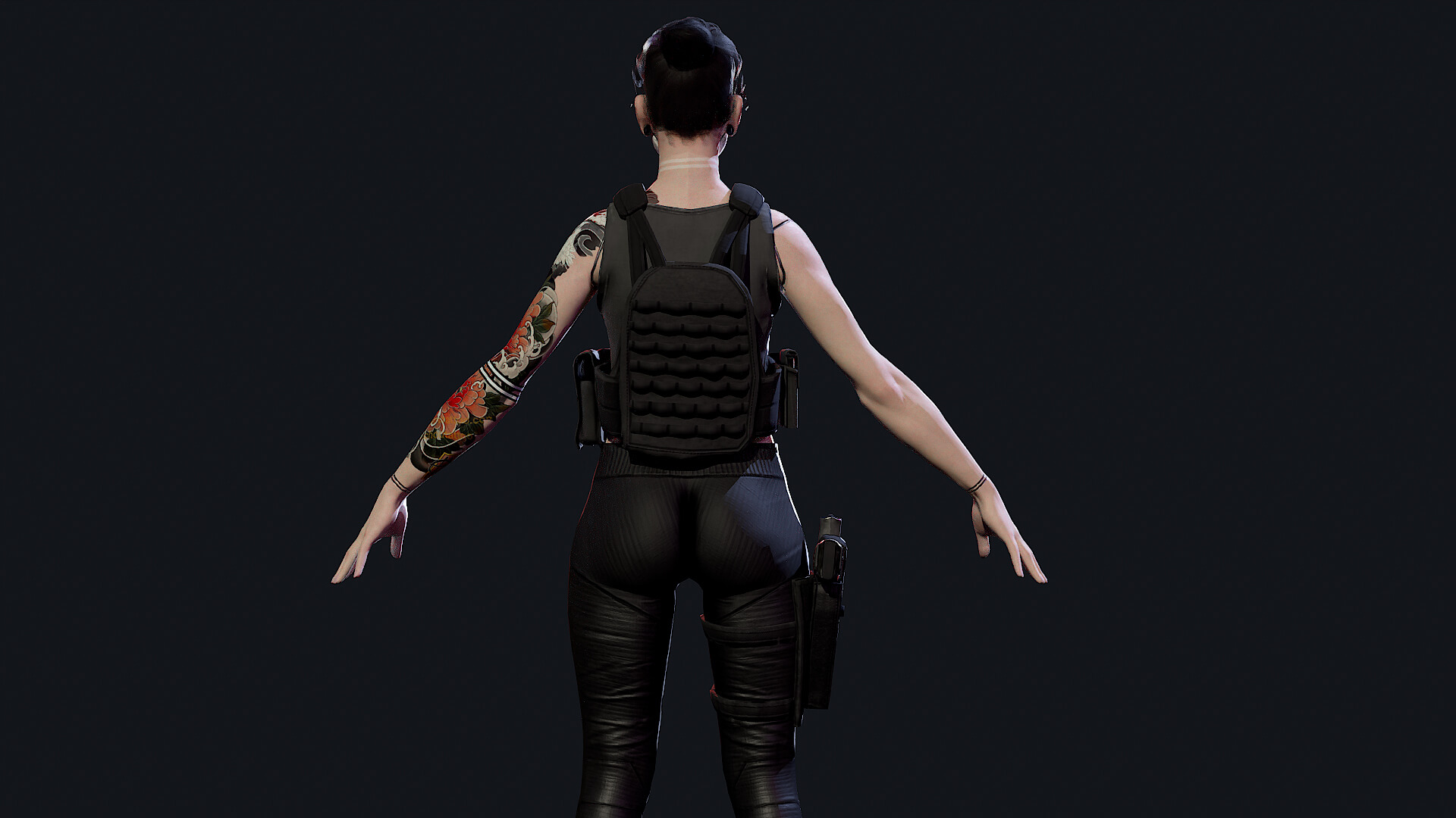 Cyberpunk Mercenary - 3D Model by KirTheGreat