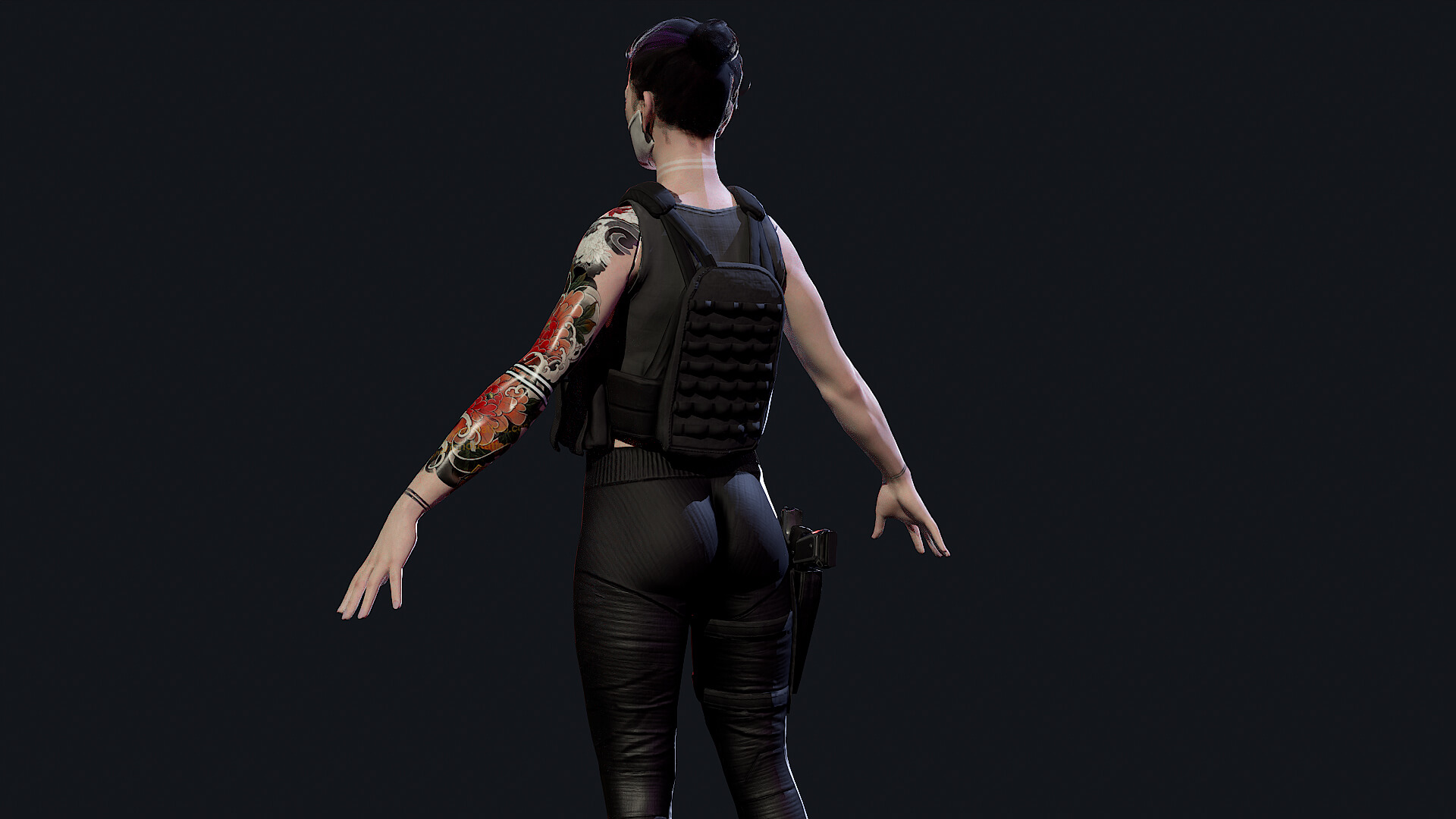 Cyberpunk Mercenary - 3D Model by KirTheGreat