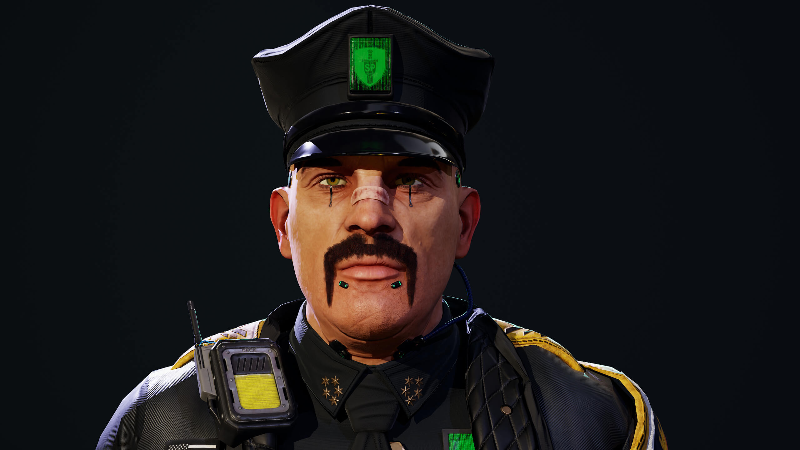 Cyberpunk Police Officer - 3D Model by KirTheGreat