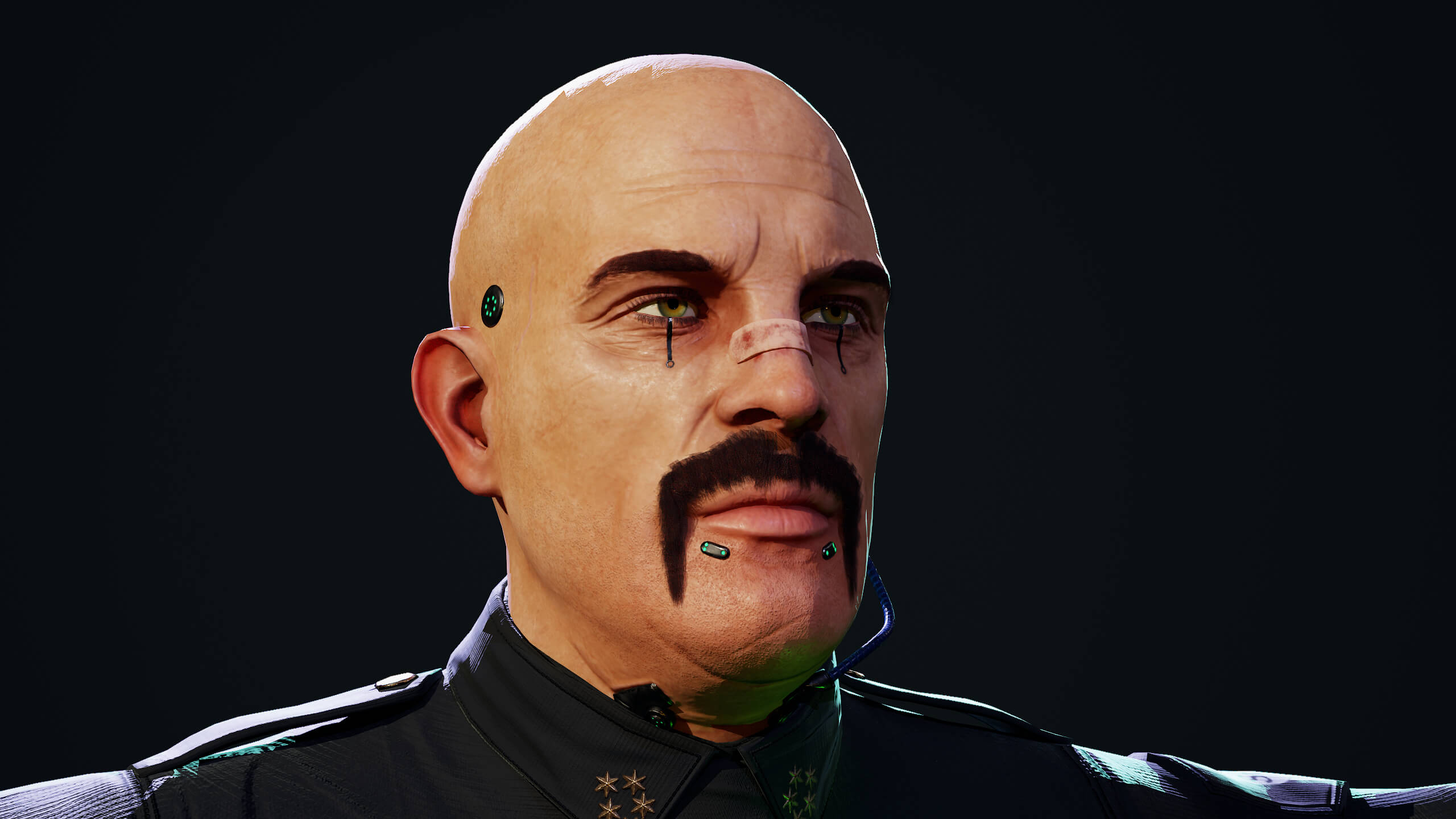 Cyberpunk Police Officer - 3D Model by KirTheGreat