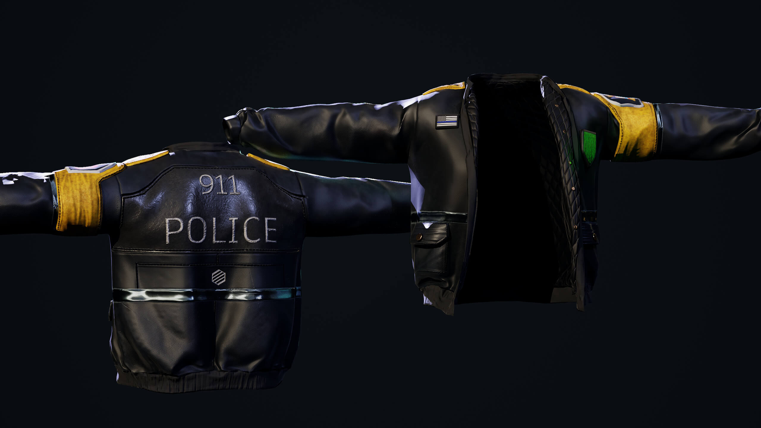 Cyberpunk Police Officer - 3D Model by KirTheGreat