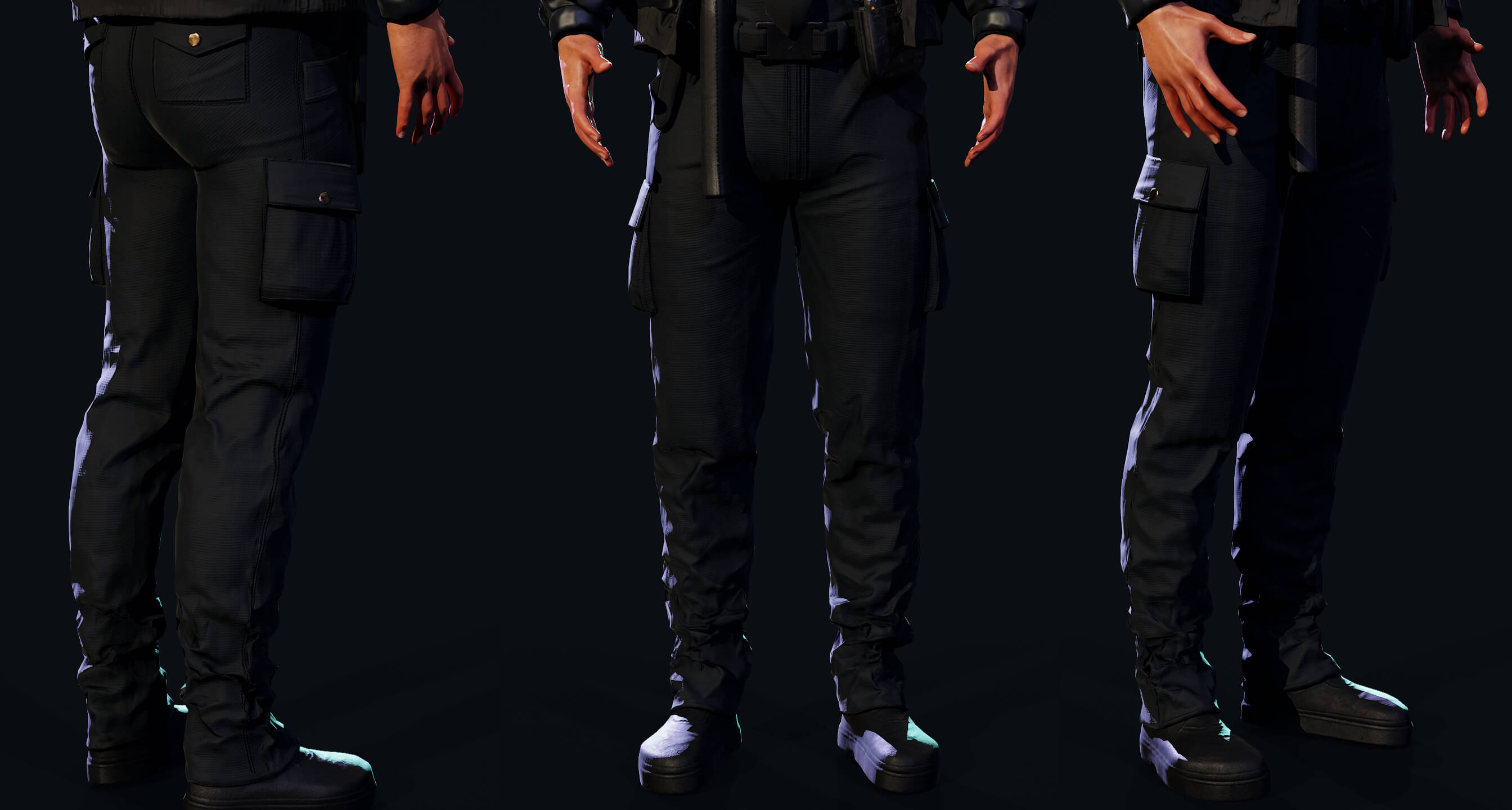 Cyberpunk Police Officer - 3D Model by KirTheGreat