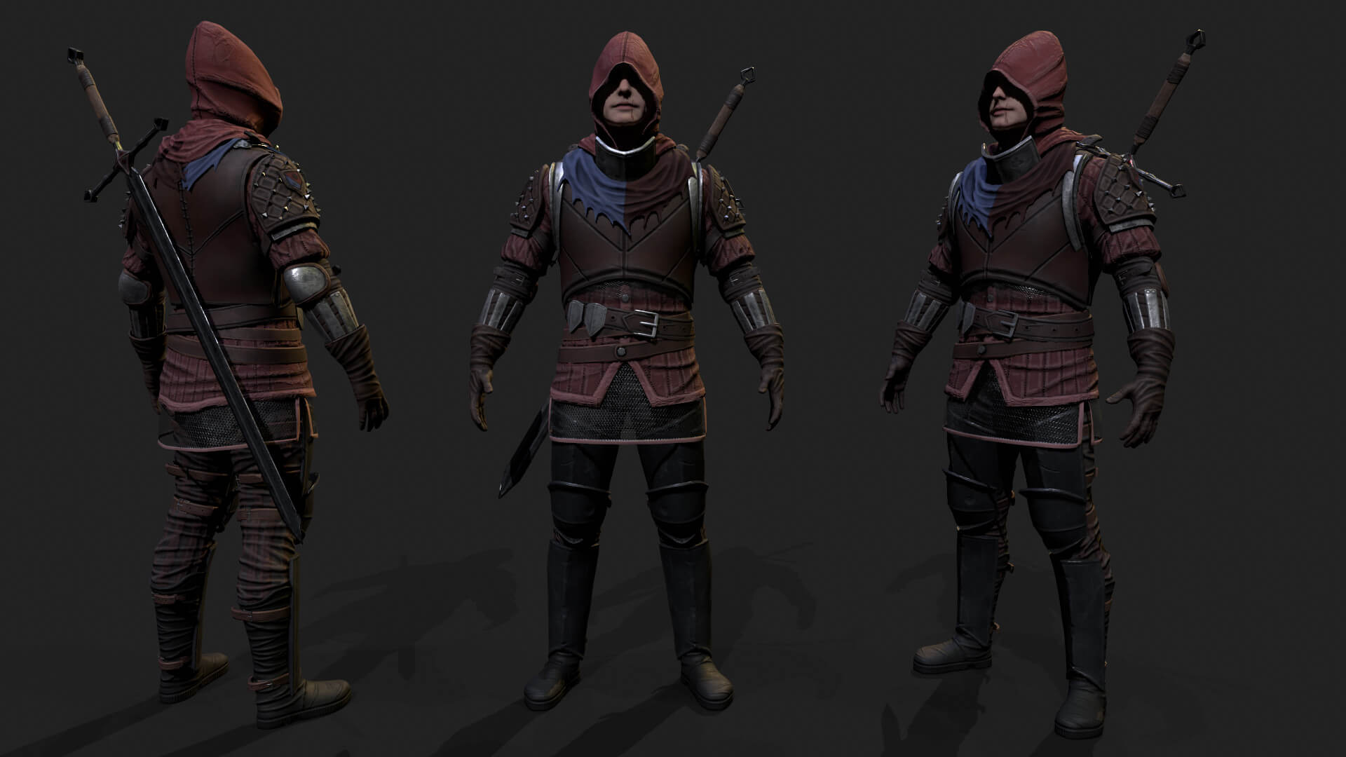 Mercenary Warrior - 3D Model by KirTheGreat