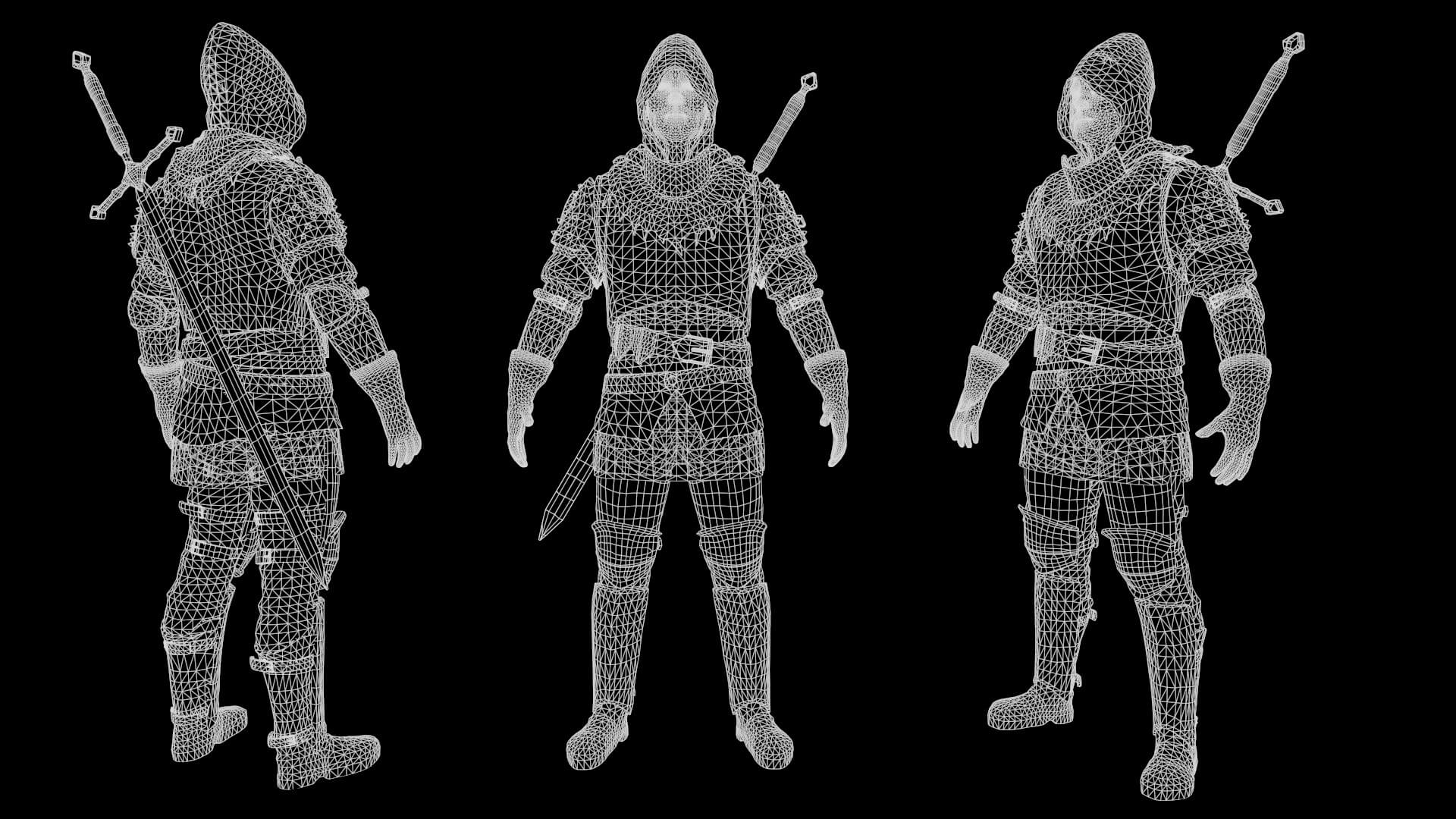Mercenary Warrior - 3D Model by KirTheGreat