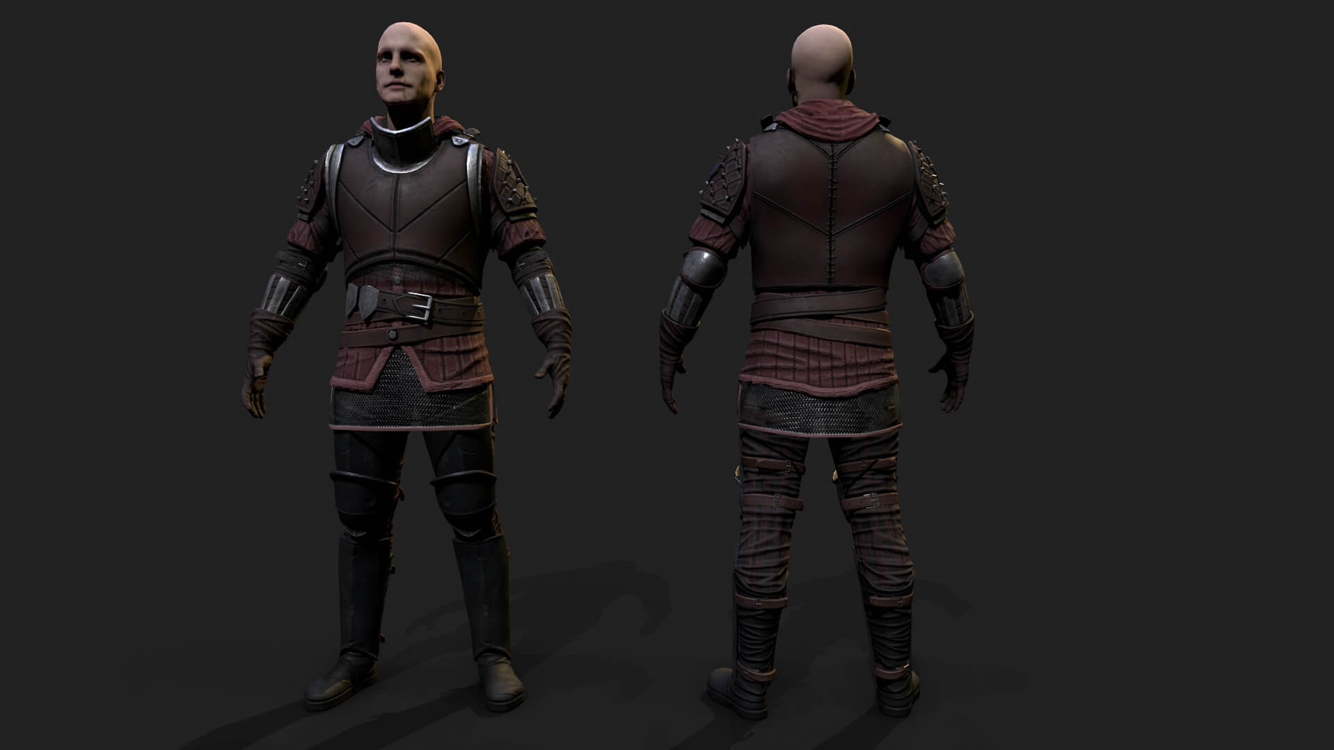 Mercenary Warrior - 3D Model by KirTheGreat