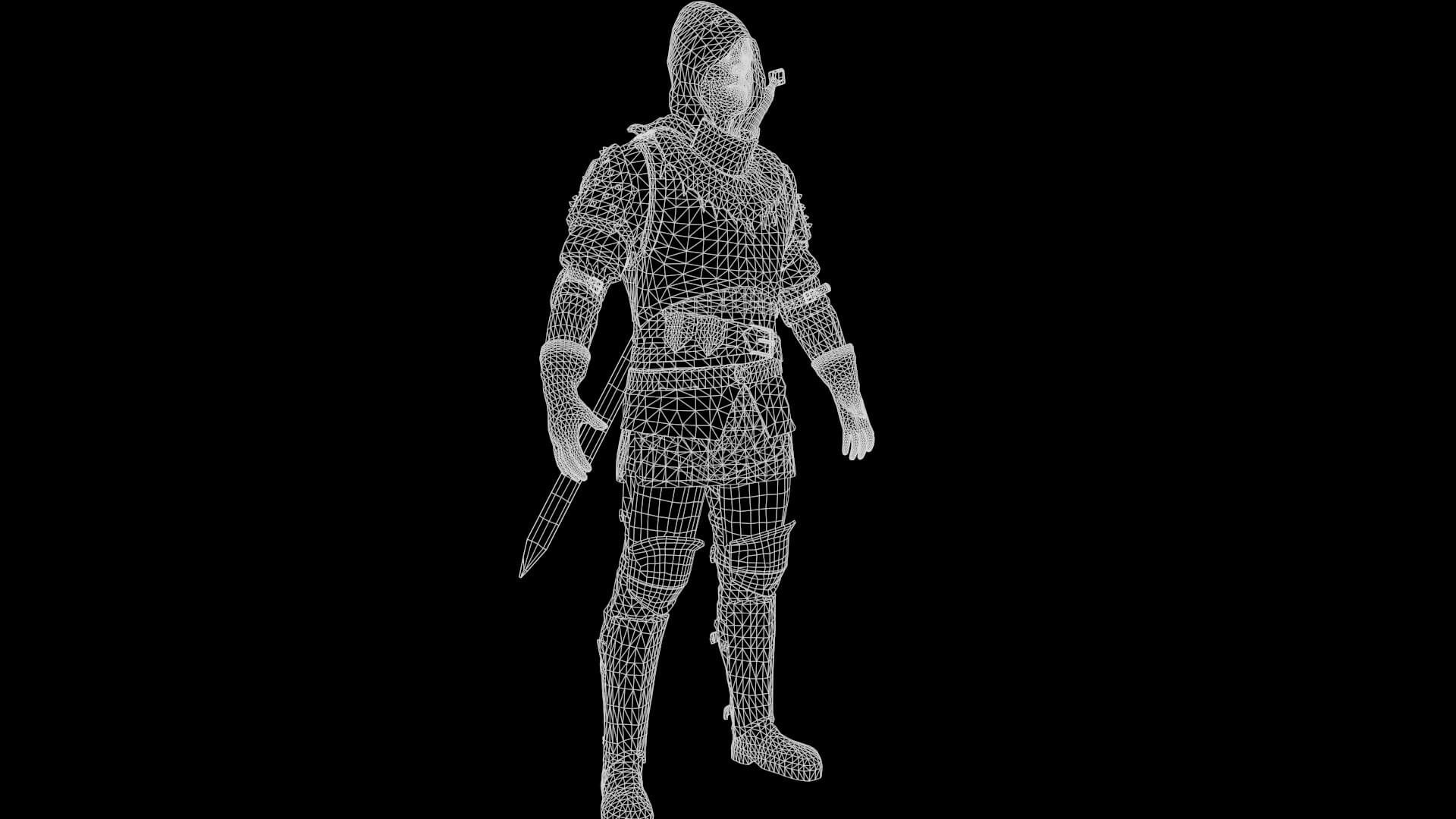 Mercenary Warrior - 3D Model by KirTheGreat