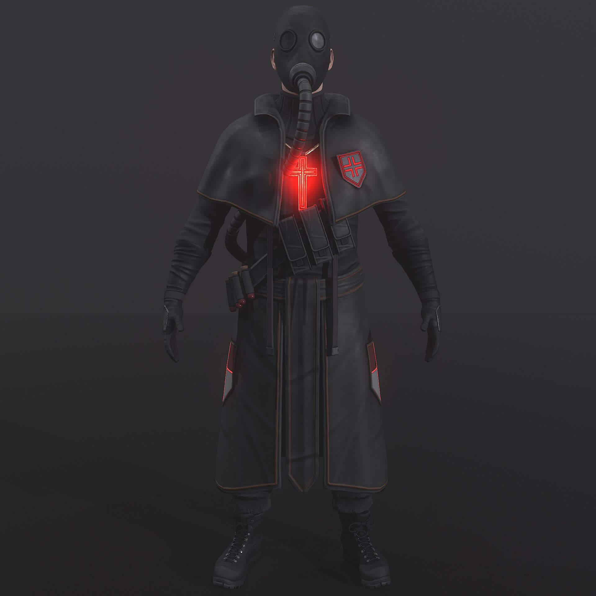 Post Apocalyptic Priest - 3D Model by KirTheGreat