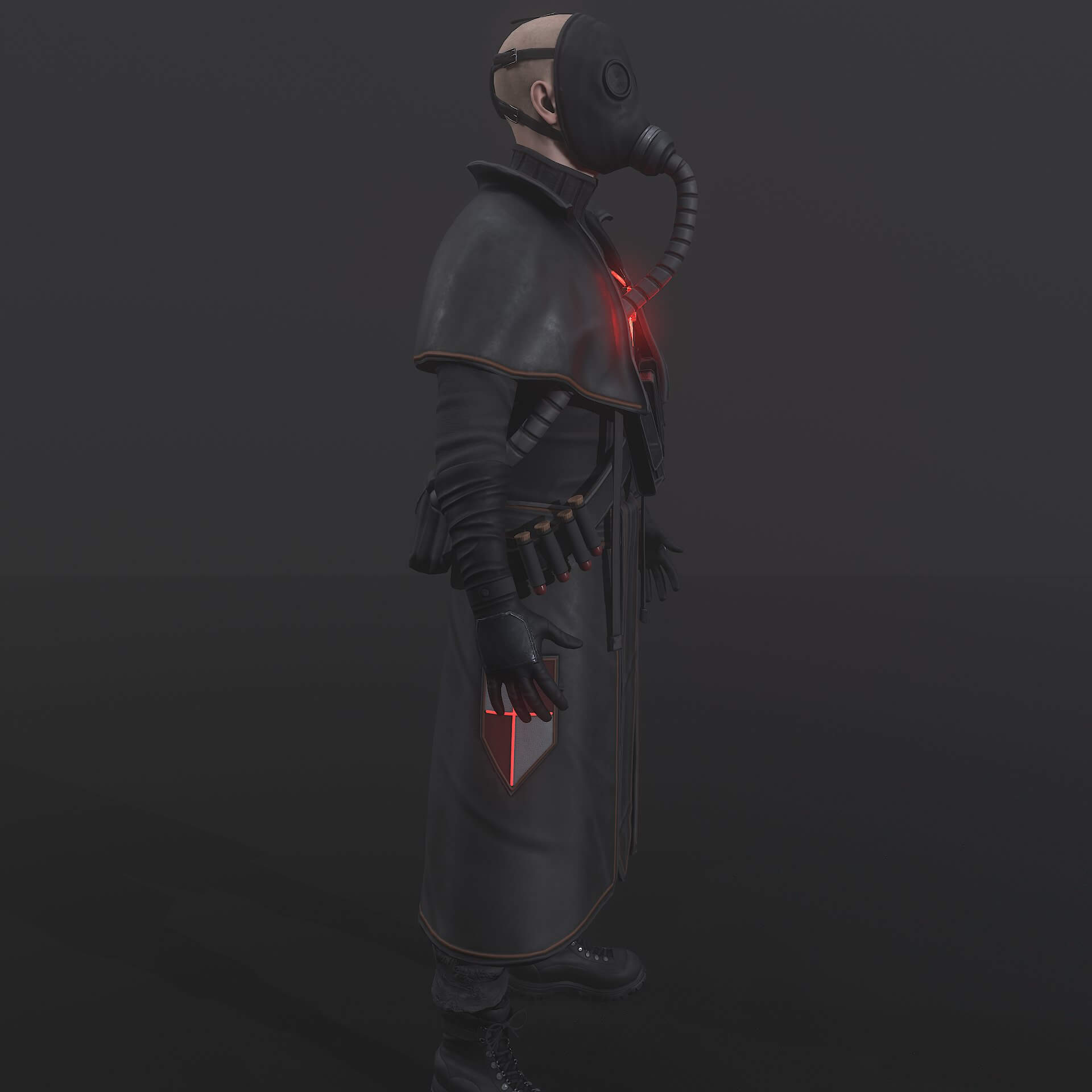 Post Apocalyptic Priest - 3D Model by KirTheGreat