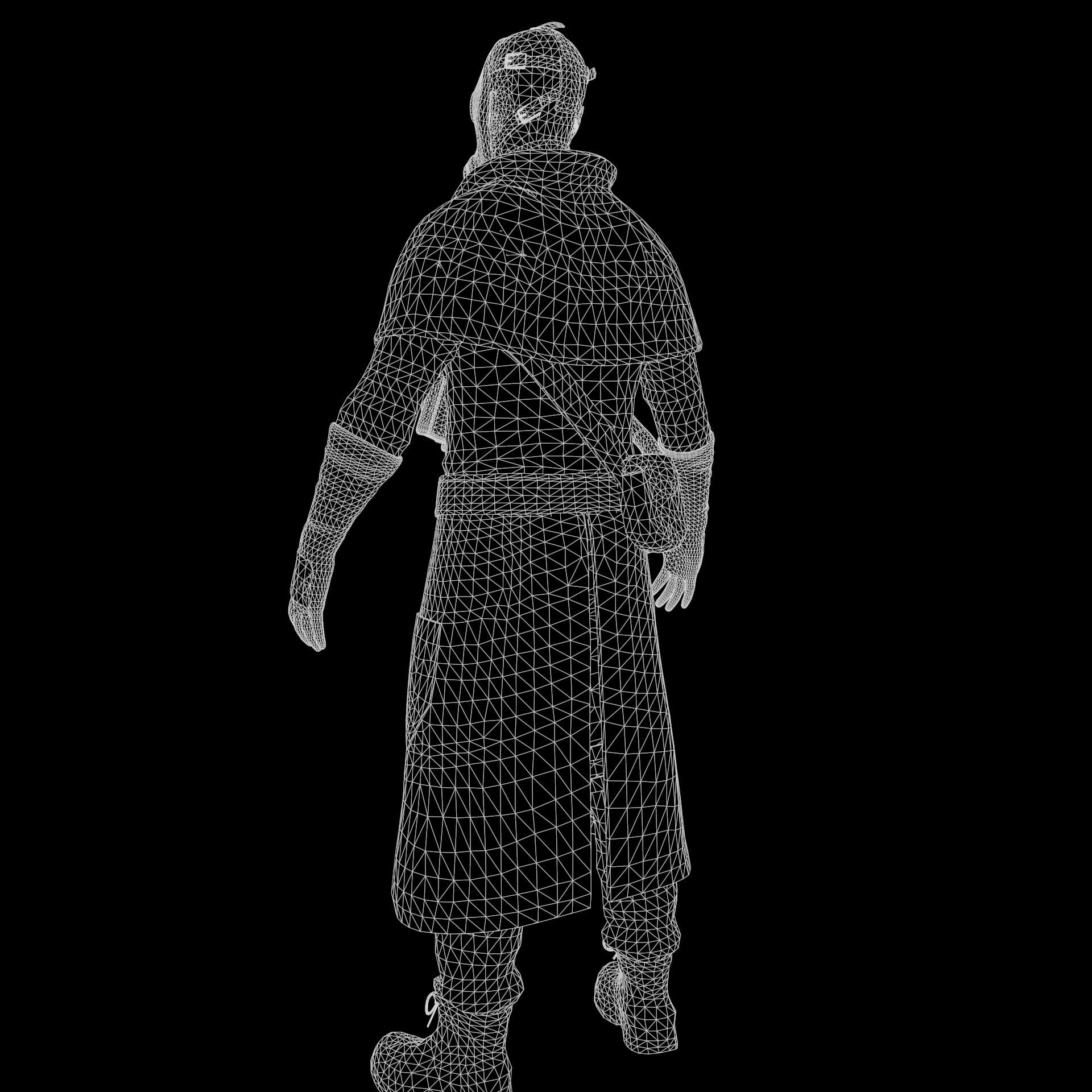 Post Apocalyptic Priest - 3D Model by KirTheGreat