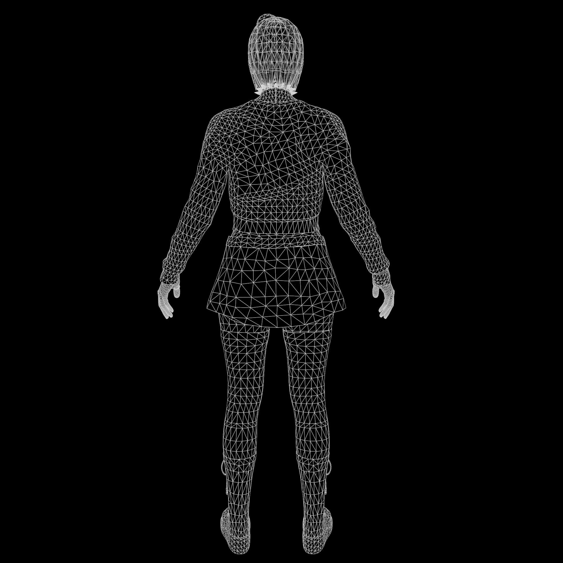 Punk Girl - 3D Model by KirTheGreat