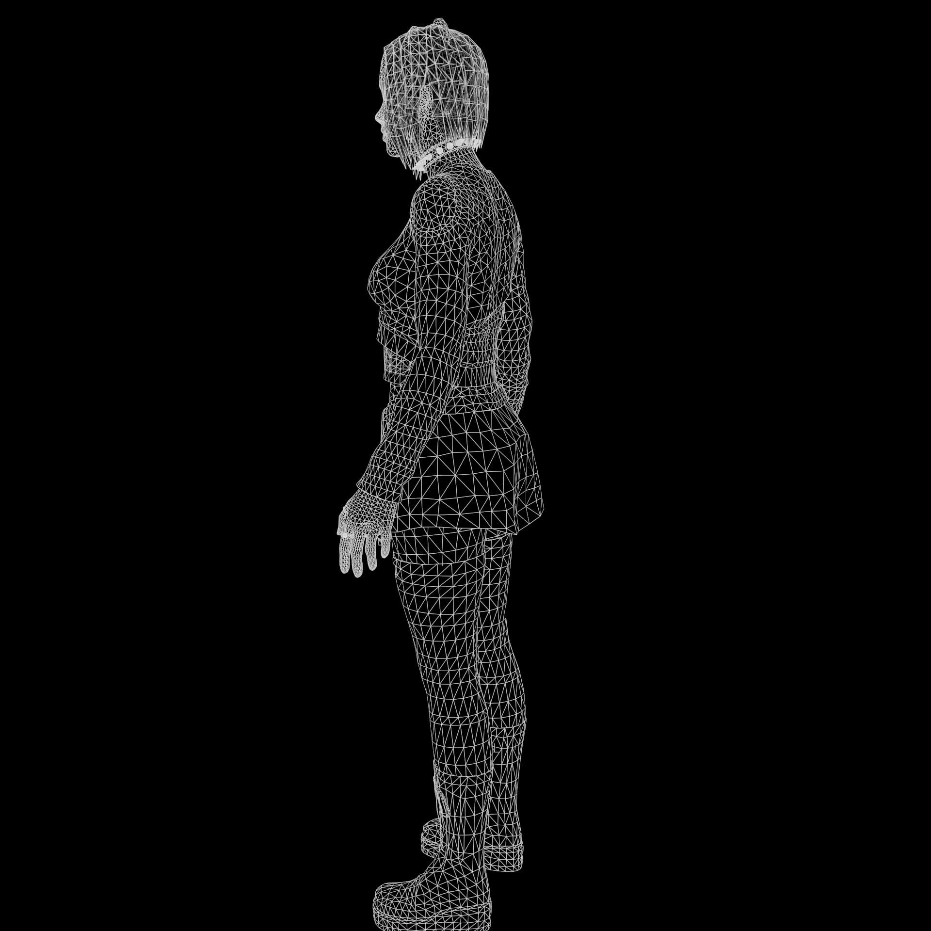 Punk Girl - 3D Model by KirTheGreat