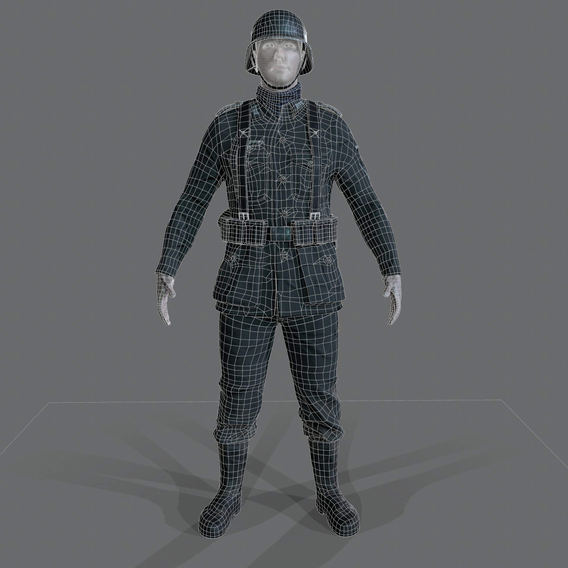 Wehrmacht Soldier 1 - 3D Model by KirTheGreat