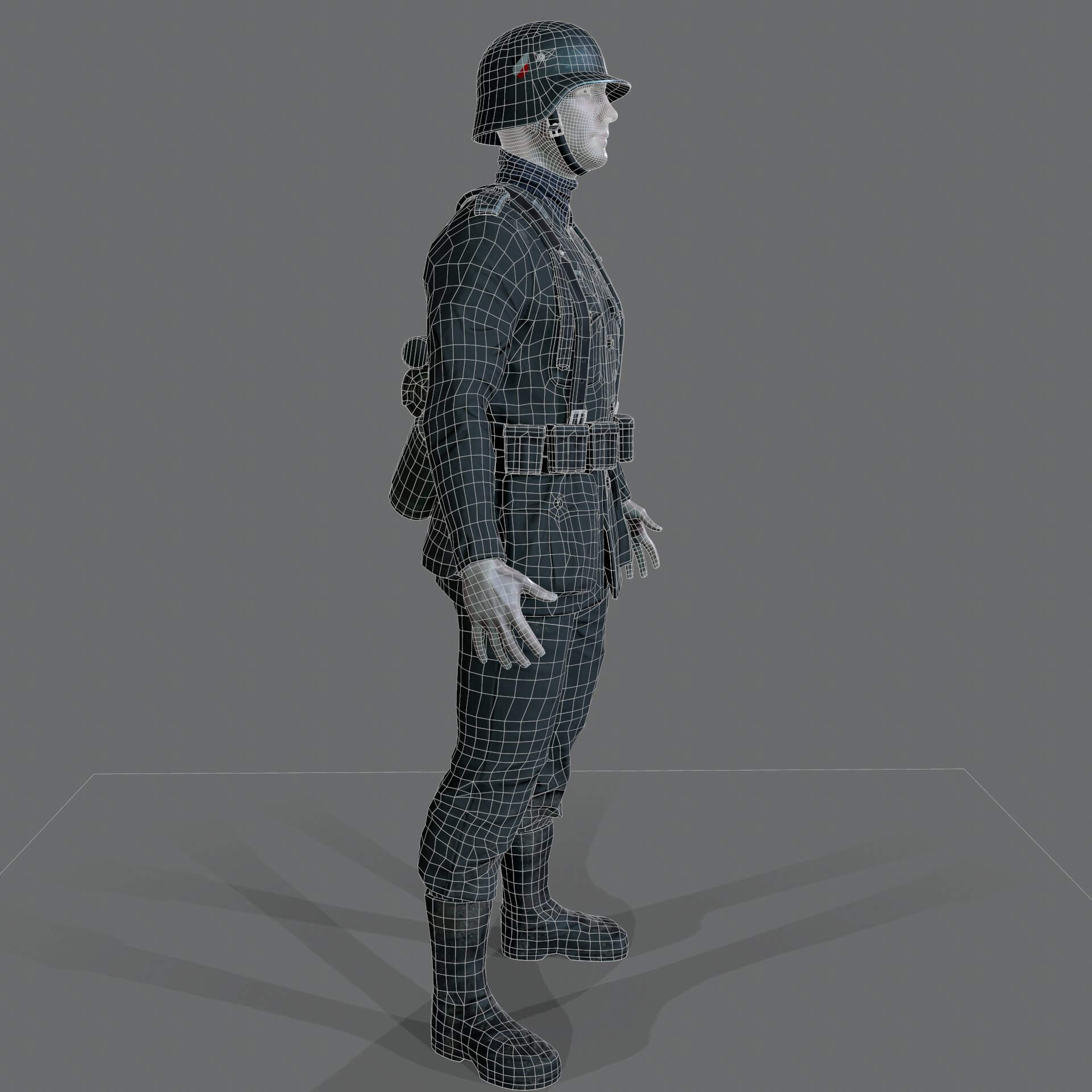 Wehrmacht Soldier 1 - 3D Model by KirTheGreat
