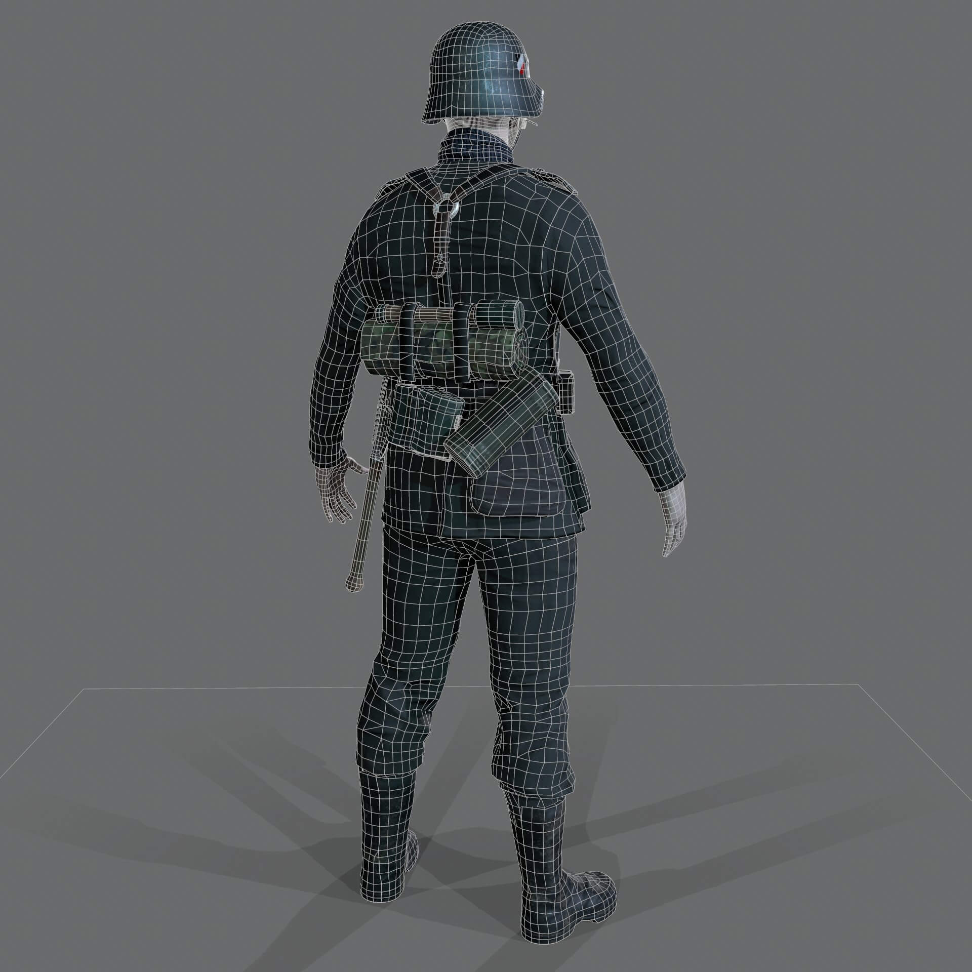 Wehrmacht Soldier 1 - 3D Model by KirTheGreat