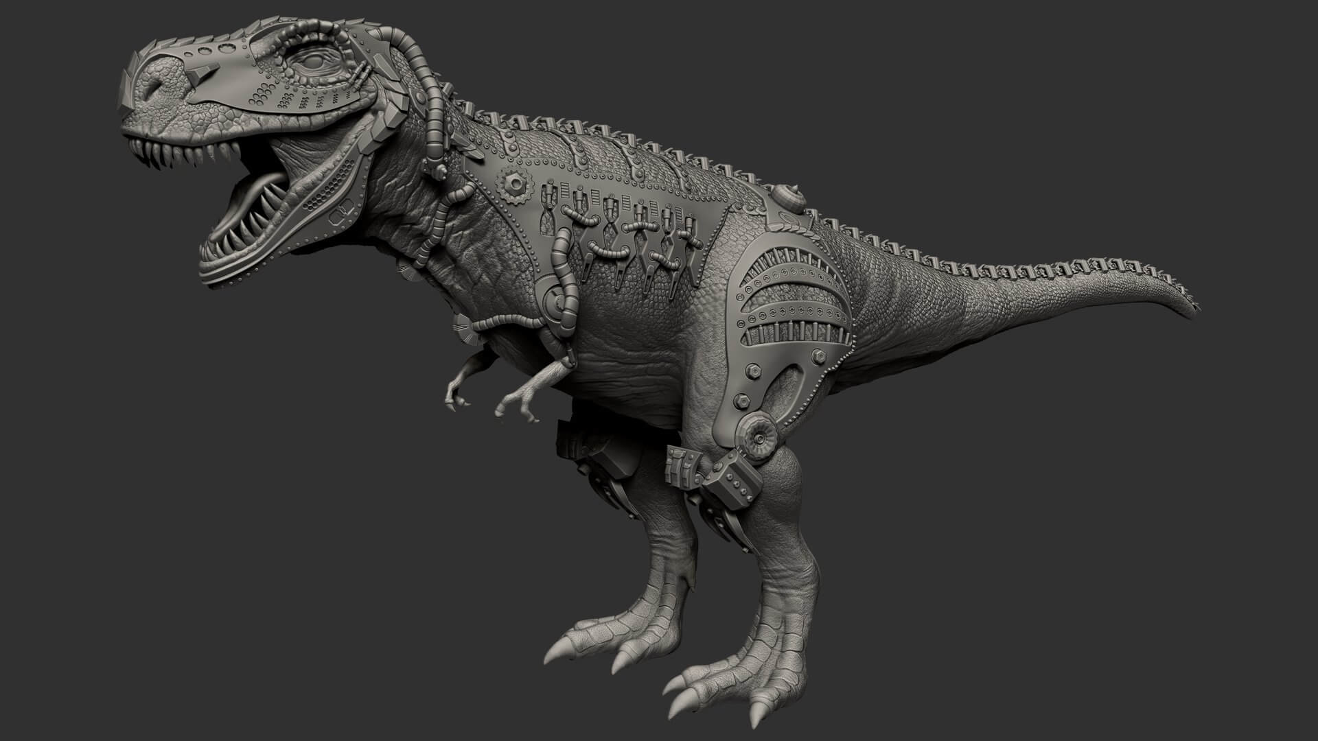 Battle Rex - 3D Model by Kish San