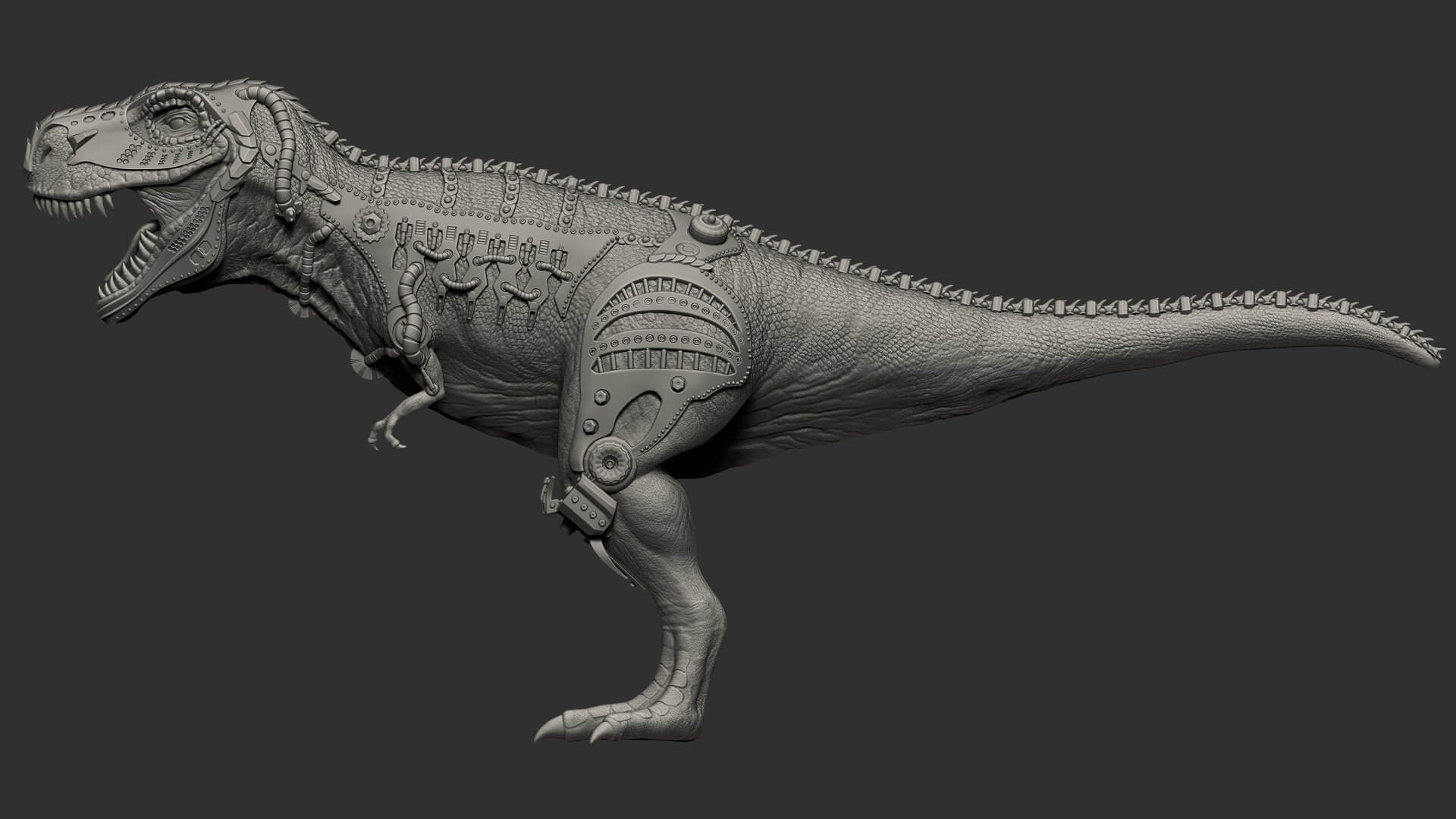 Battle Rex - 3D Model by Kish San