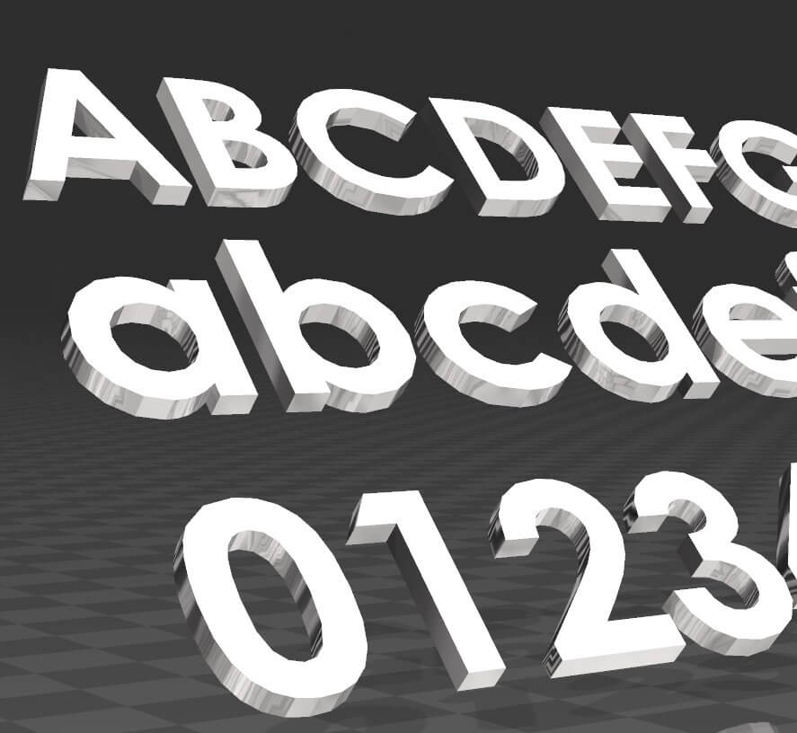 ABCD Characters - Free 3D Model by kjsatodiya