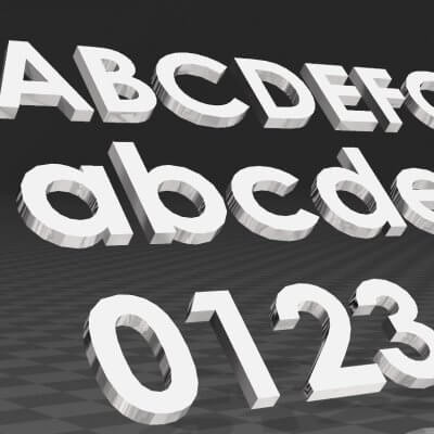 ABCD Characters - Free 3D Model by kjsatodiya