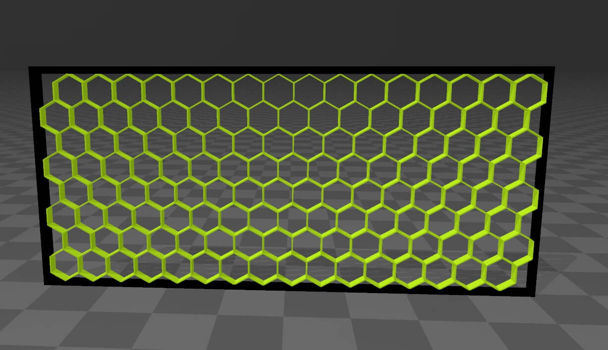 Hexagon Grill - Free 3D Model by kjsatodiya