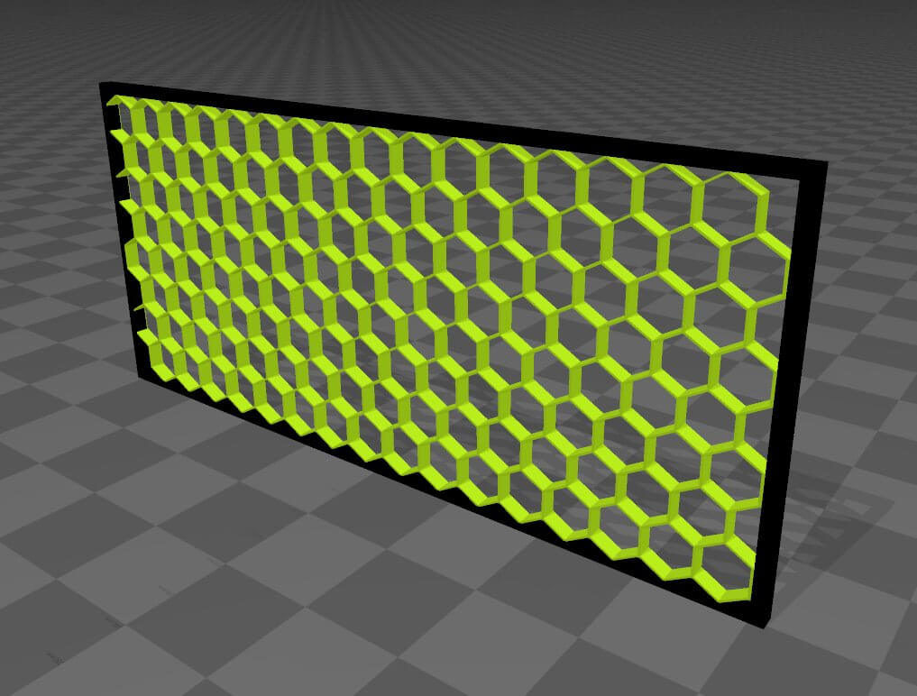 Hexagon Grill - Free 3D Model by kjsatodiya