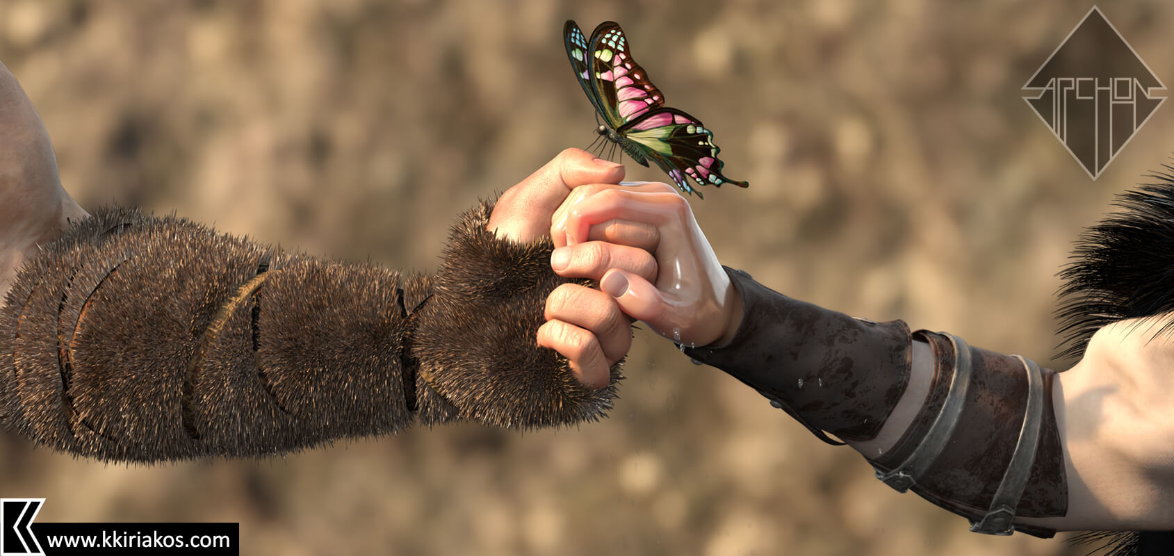 ARCHON Webcomic Series 3D Render, Digital Art by kkiriakos