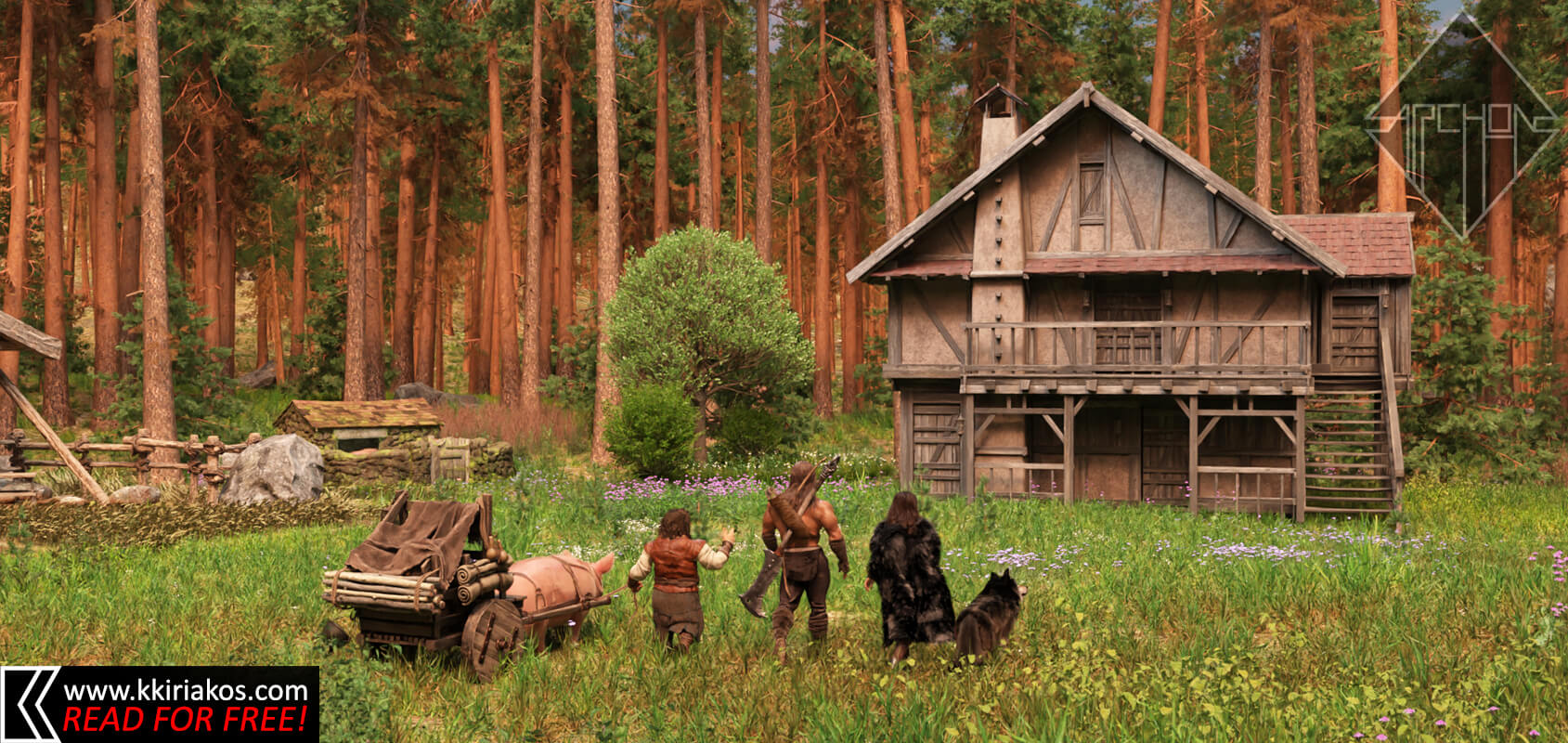 ARCHON Webcomic Series 3D Render, Digital Art by kkiriakos