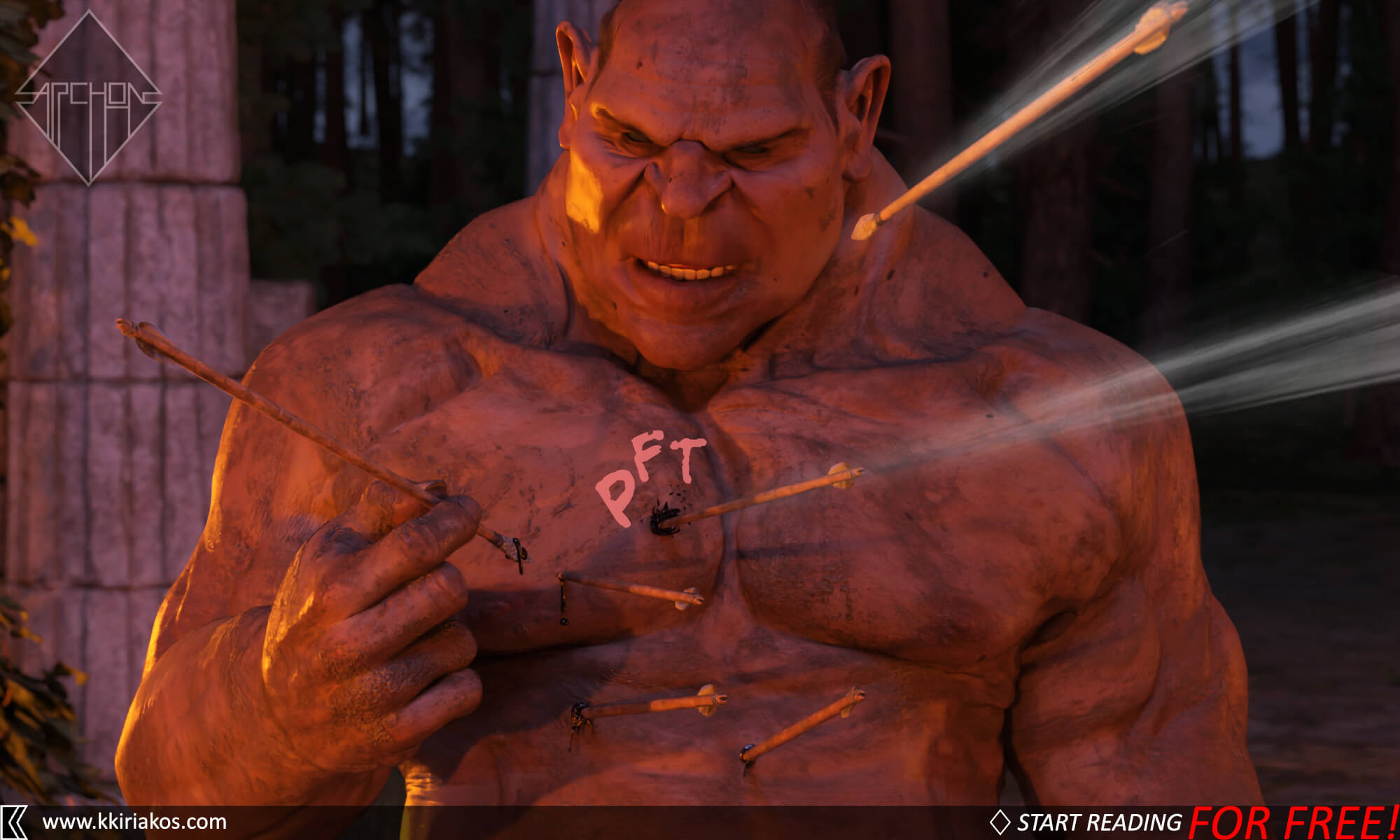 Archon Webcomic Series 3D Render, Digital Art by kkiriakos