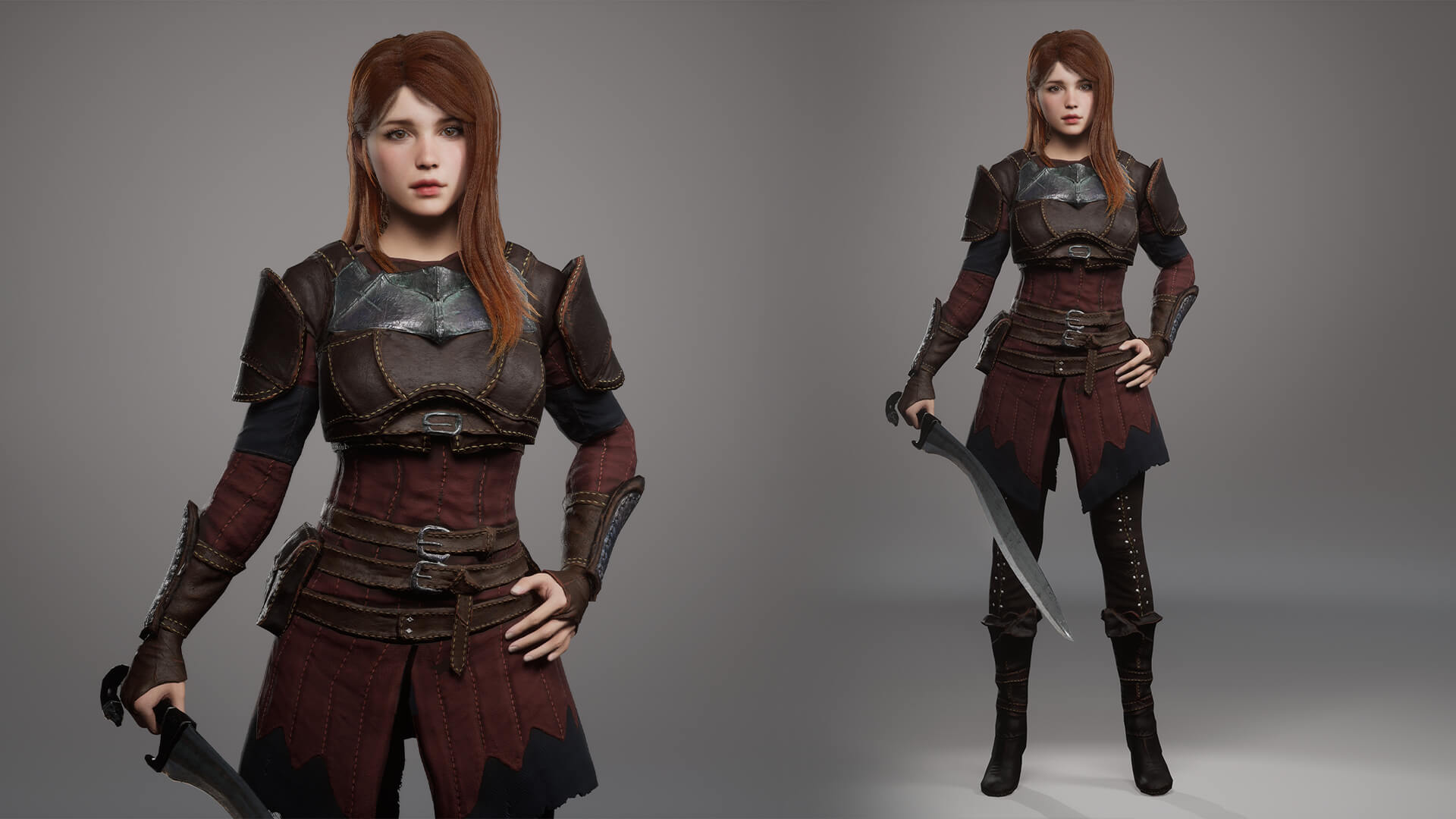 Fantasy Girl 1 - Agatha Low Poly 3D Model by klerrykot