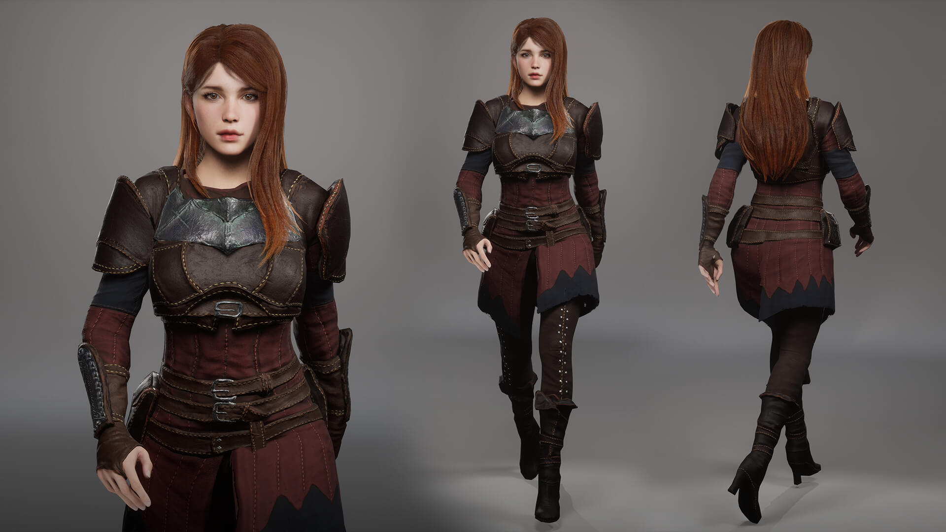 Fantasy Girl 1 - Agatha Low Poly 3D Model by klerrykot
