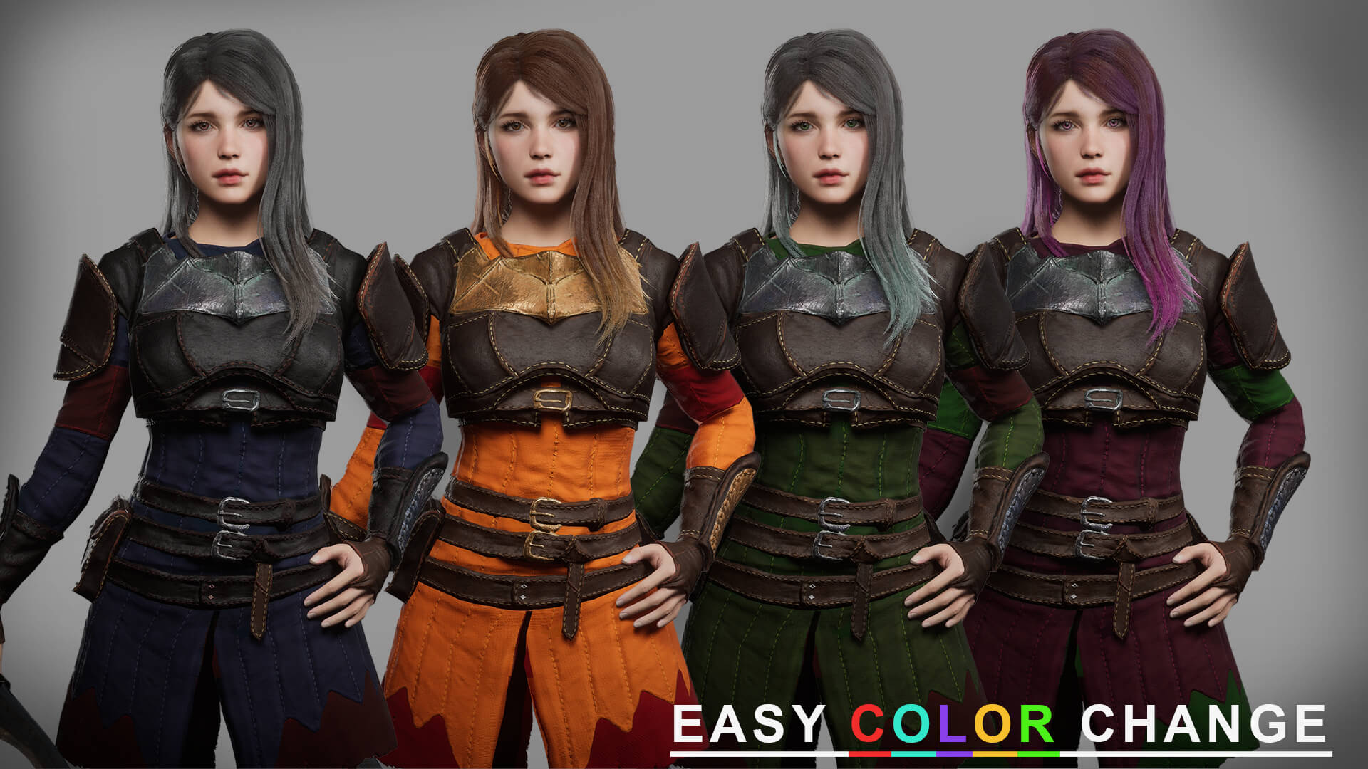 Fantasy Girl 1 Agatha Low Poly 3d Model By Klerrykot