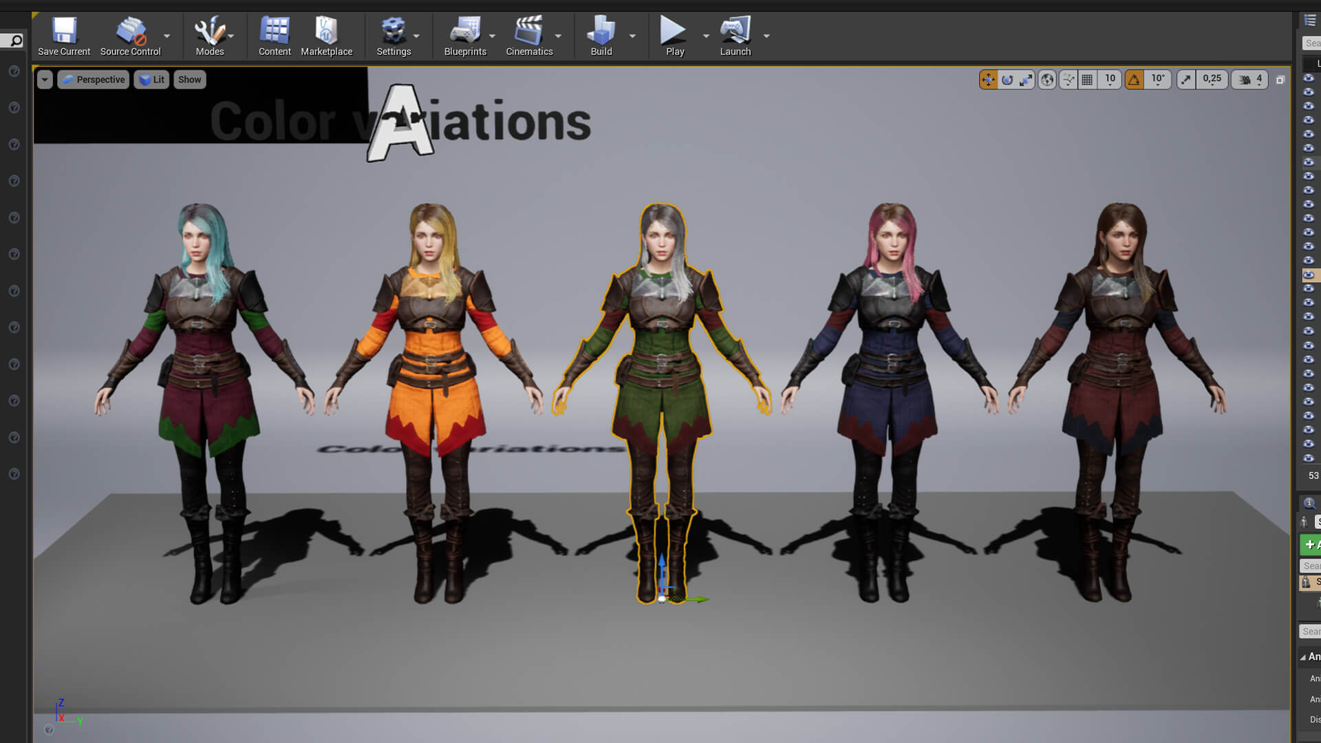 Fantasy Girl 1 - Agatha Low Poly 3D Model by klerrykot