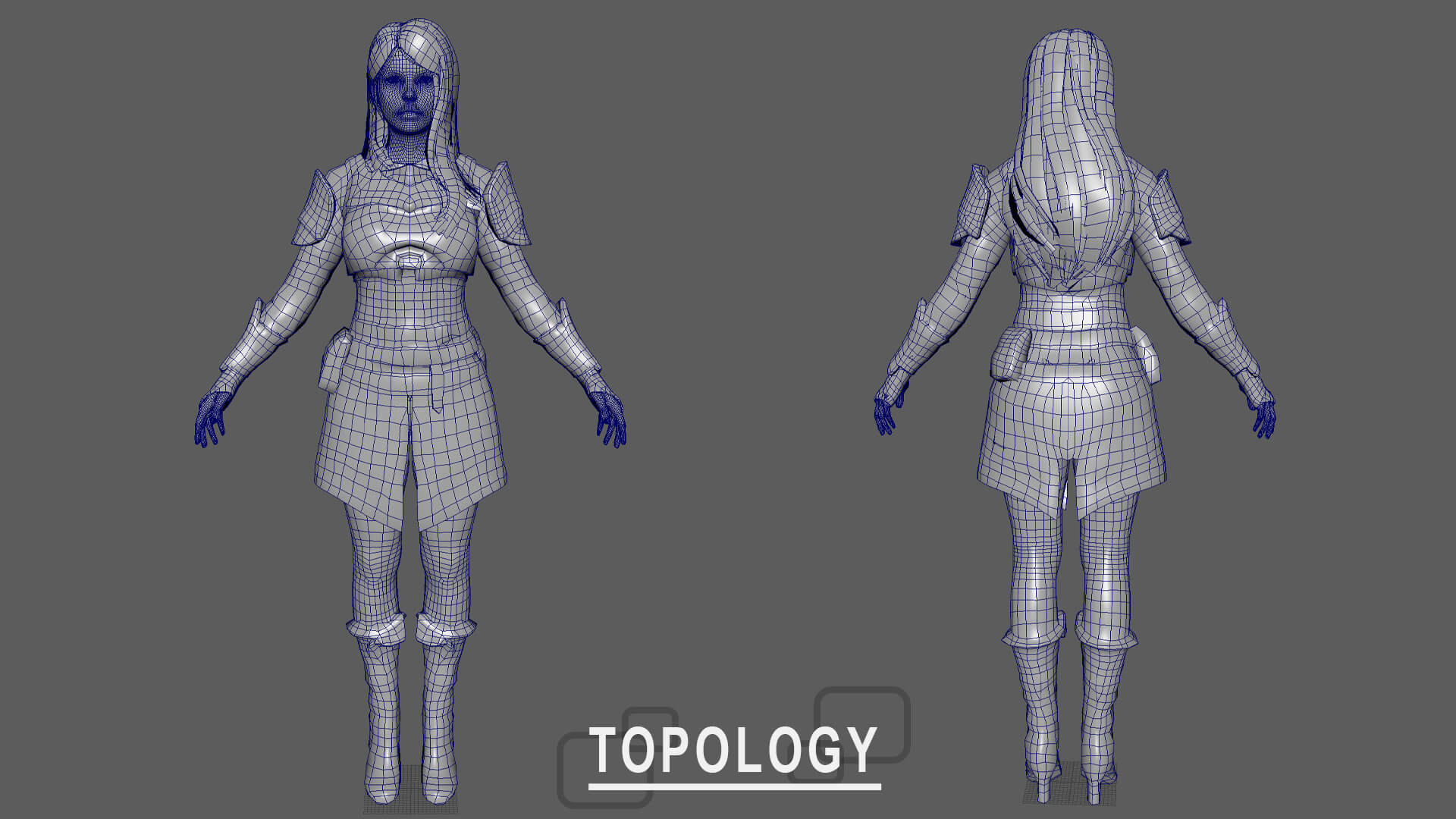 Fantasy Girl 1 - Agatha Low Poly 3D Model by klerrykot