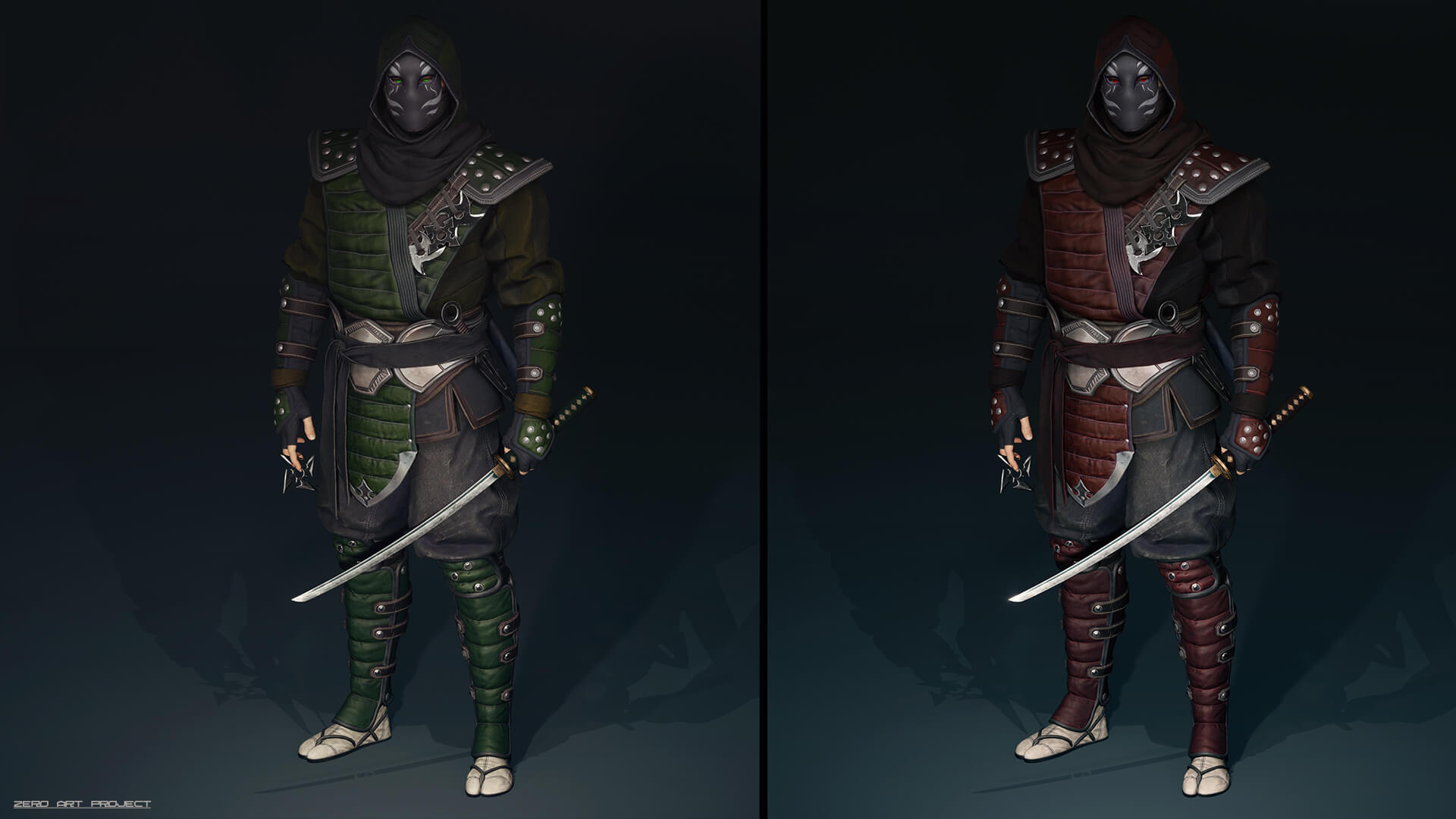 Ninja Samurai - 3D Model by klerrykot