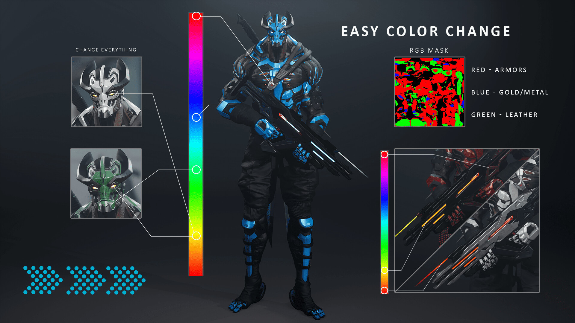 Robot Cyber Ninja - 3D Model by klerrykot